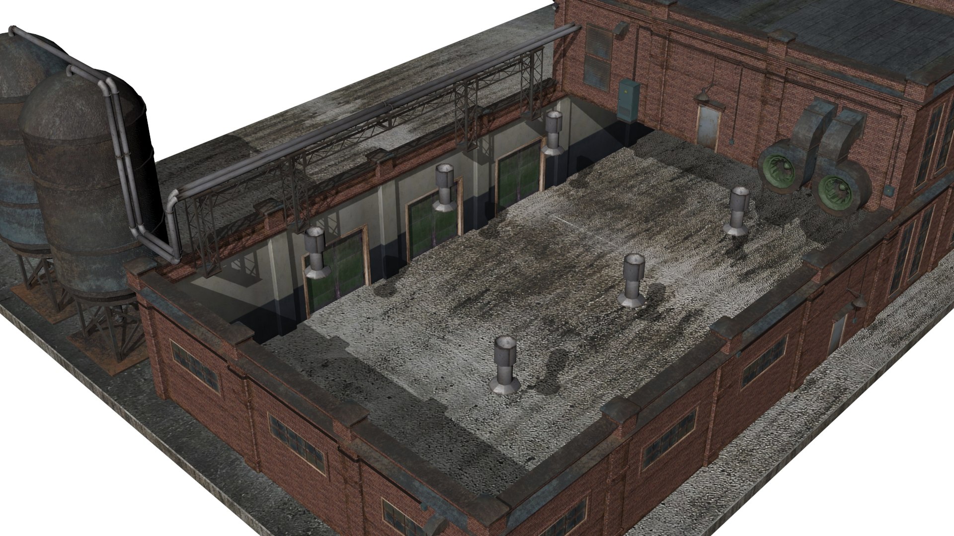 3D Old Factory - TurboSquid 2285956