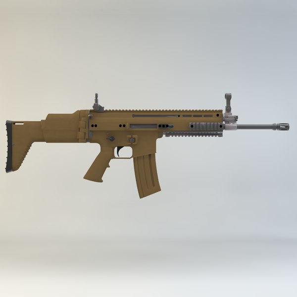 3ds max assault rifle