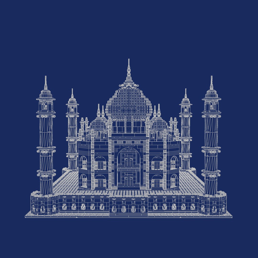 Lego Creator Expert - Taj Mahal 3D Model - TurboSquid 1858978