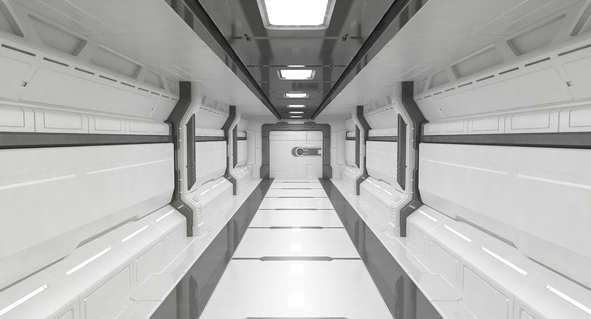 Sci-fi corridor 3D model - TurboSquid 1353124