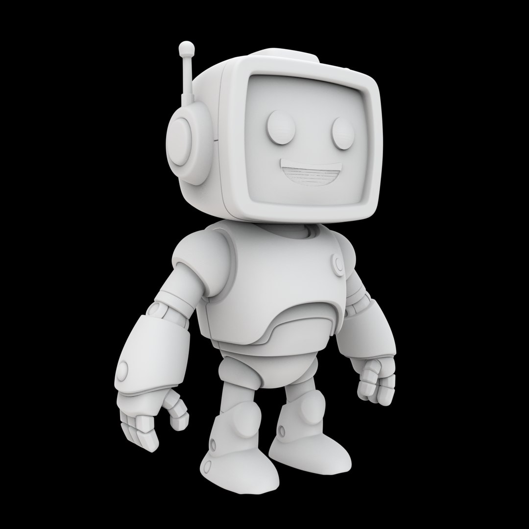 3D Friendly Robot Figurine 3D Print Model Model - TurboSquid 2486808