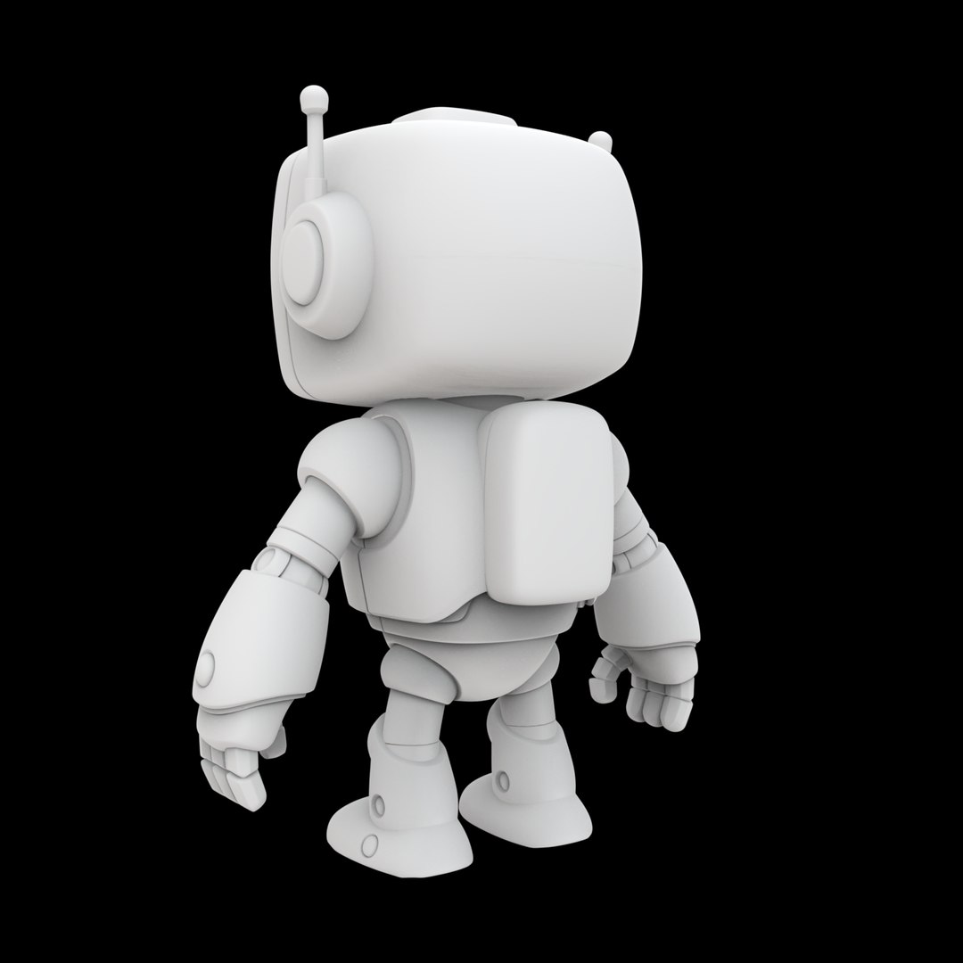 3D Friendly Robot Figurine 3D Print Model Model - TurboSquid 2486808