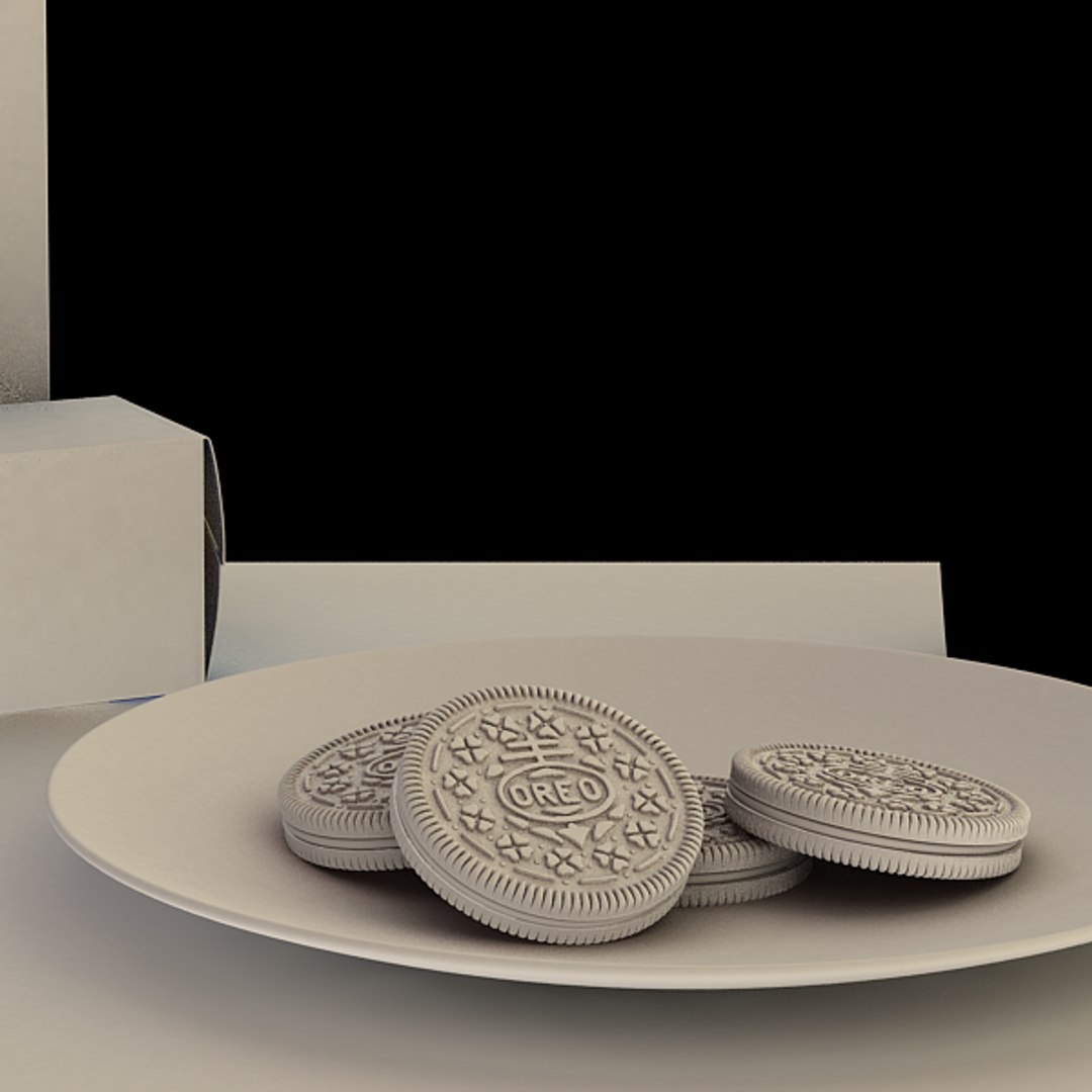 Oreo Cookie 3d Model