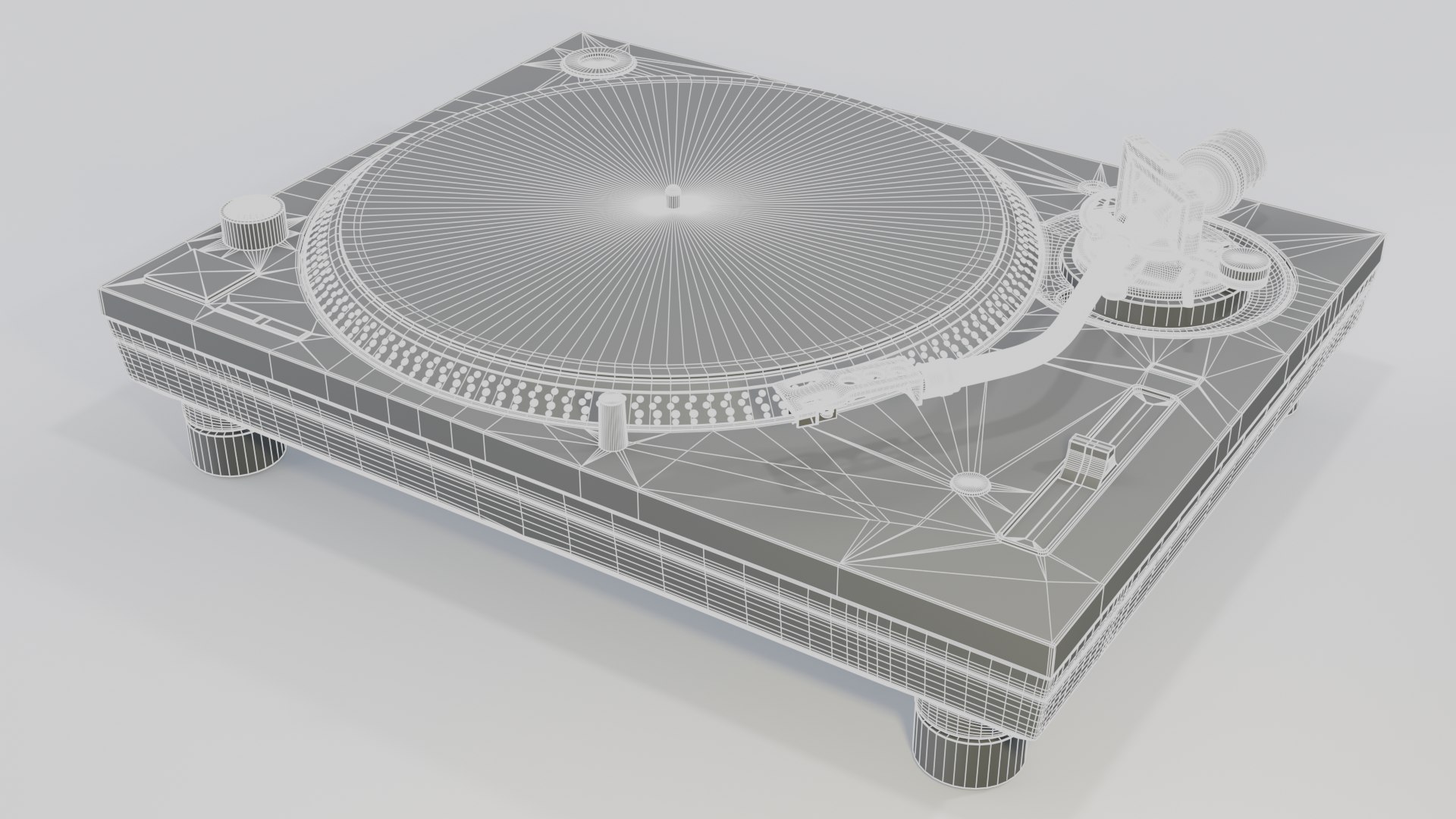 Technics SL-1210MK7 Turntable Black 3D Model - TurboSquid 2097430