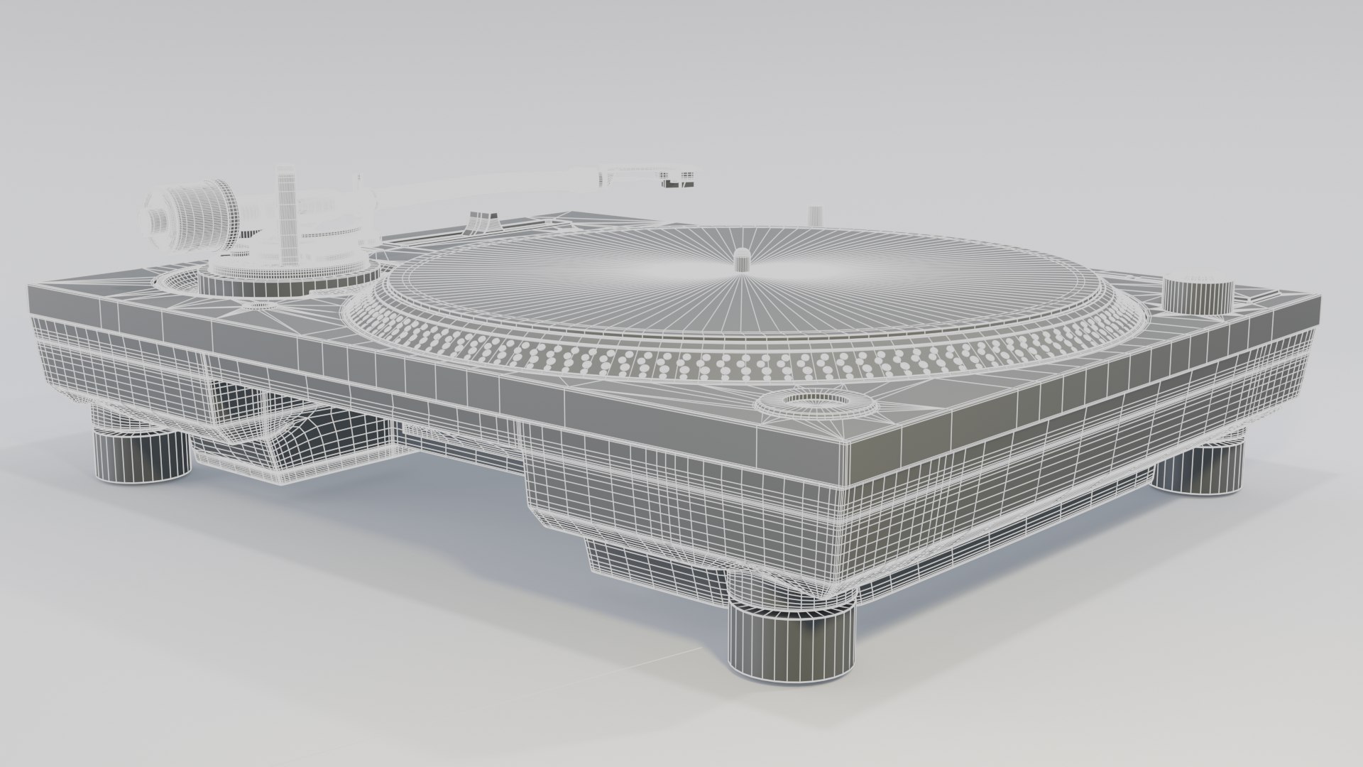 Technics SL-1210MK7 Turntable Black 3D Model - TurboSquid 2097430