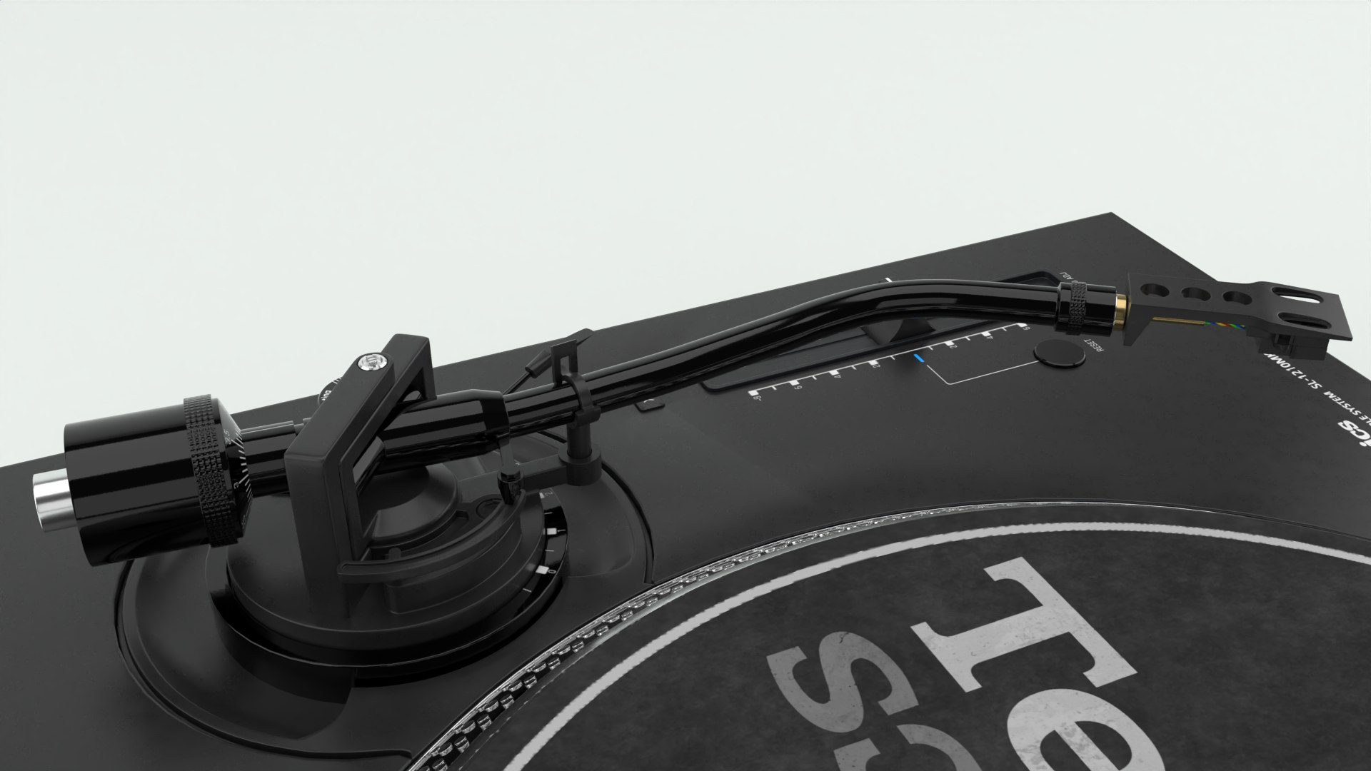 Technics SL-1210MK7 Turntable Black 3D Model - TurboSquid 2097430