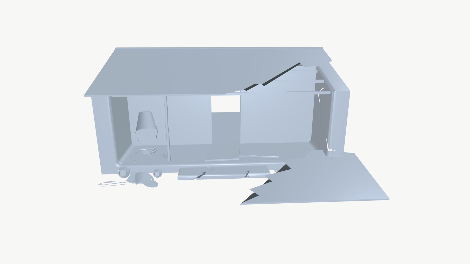 3D Model Broken House - TurboSquid 2275414