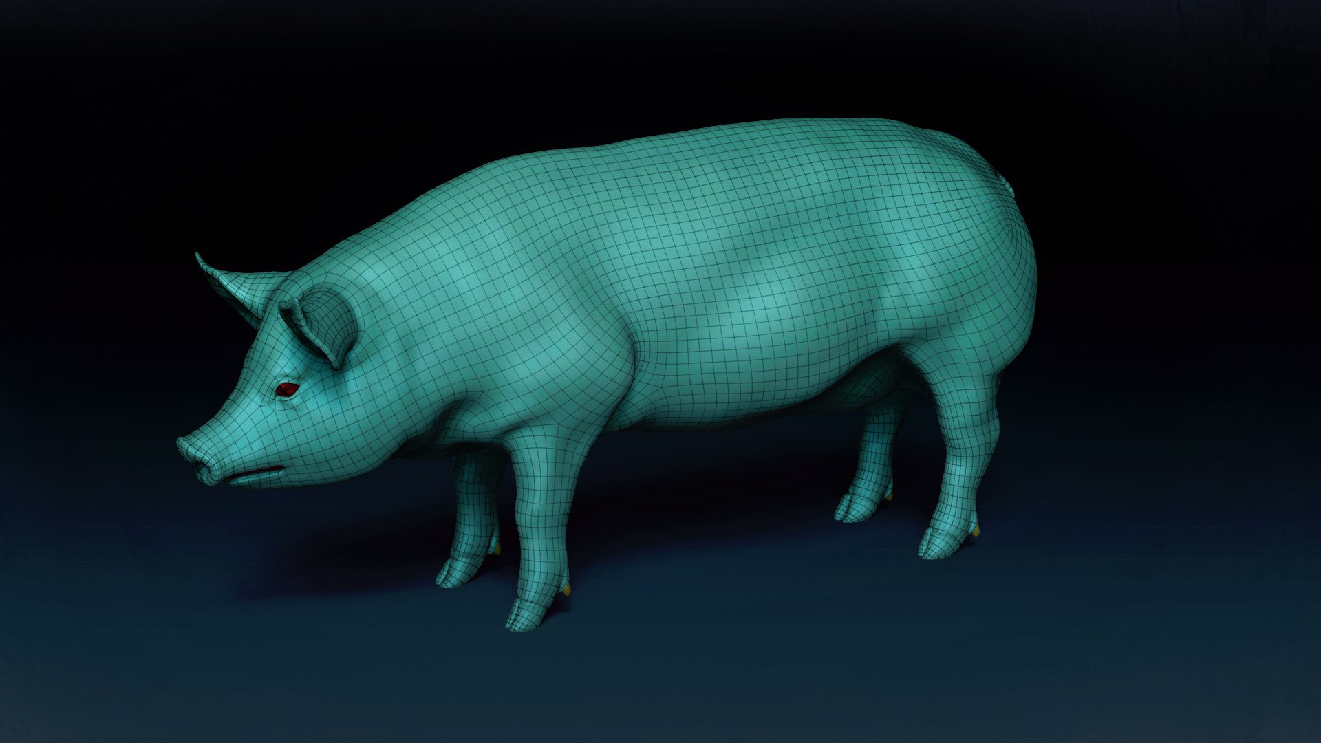3D Pig Base Mesh 3D Model - TurboSquid 1863228