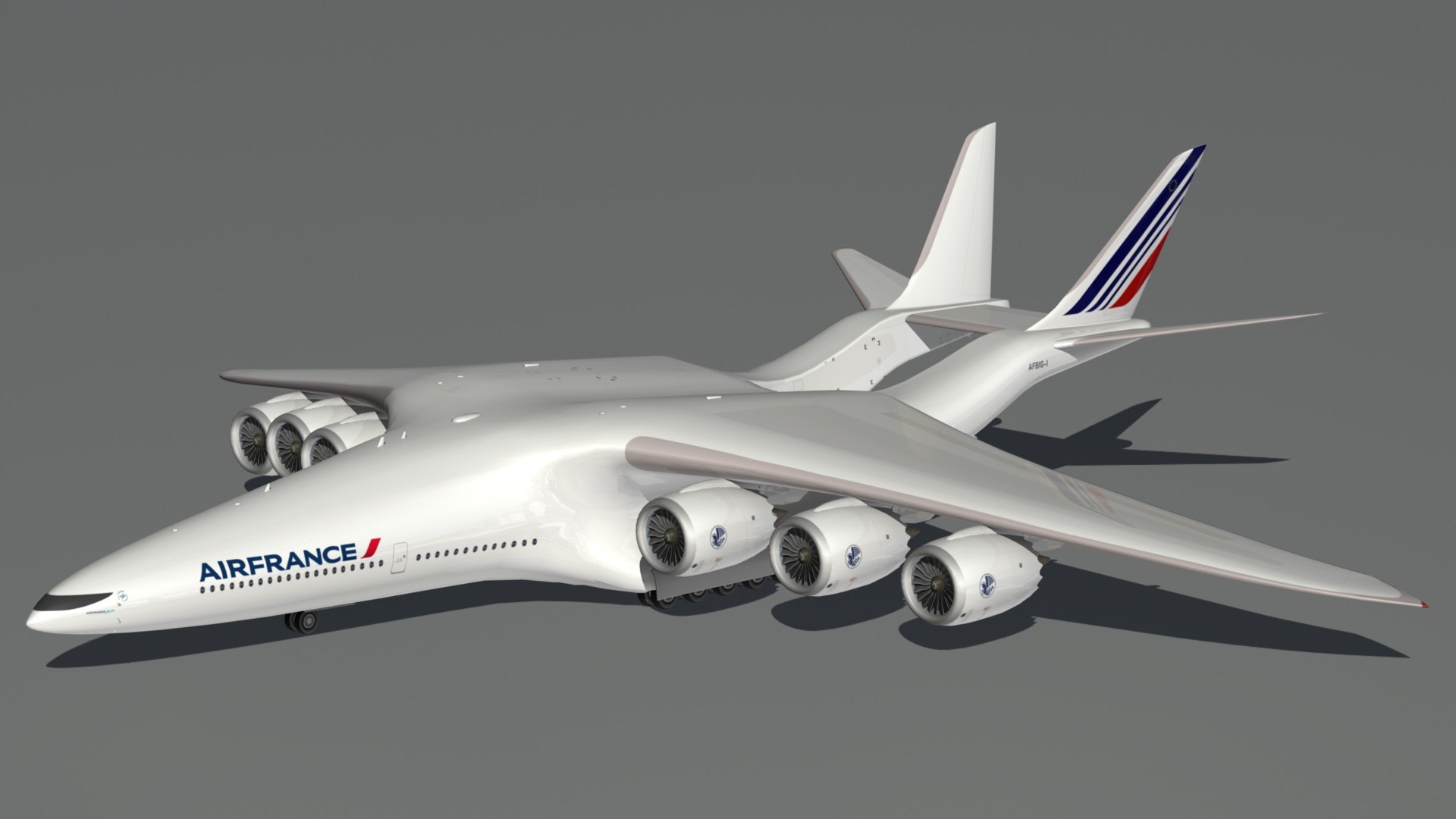HyperCargo Air France 3D Model - TurboSquid 1719543