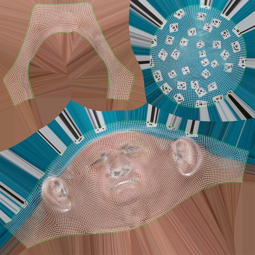 Homer Human Head Wink Right AU46 Clean Scan model - TurboSquid 1748901