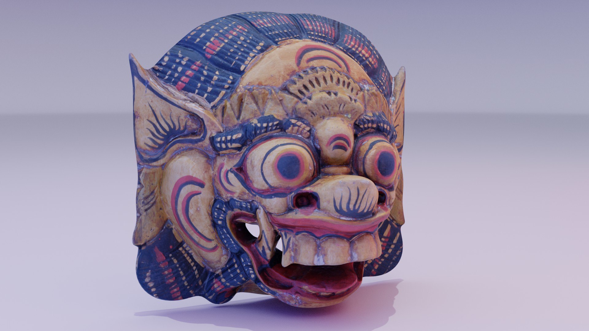 3D African Mask 04 Low Poly 3D Model Model - TurboSquid 1728938