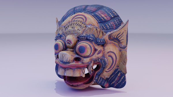 3D African Mask 04 low poly 3D model model - TurboSquid 1728938