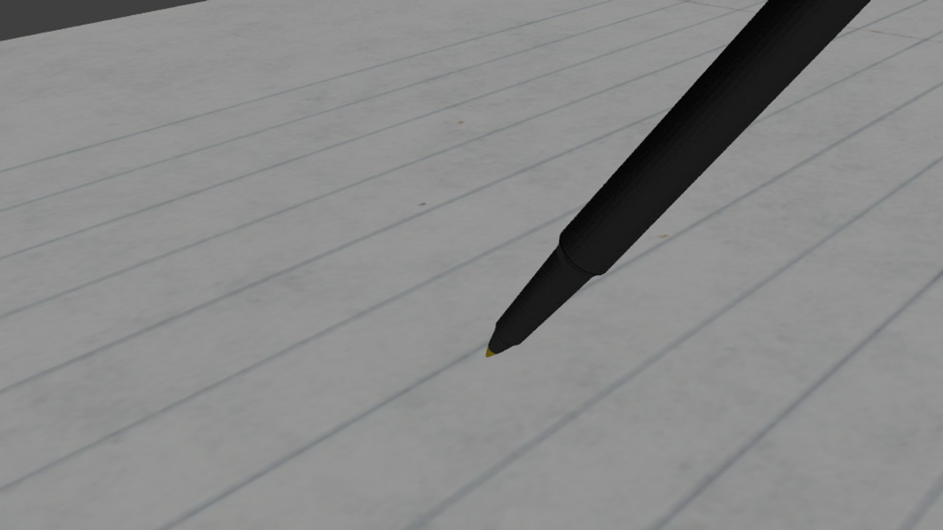 3d Model Of Plastic Ballpoint Pen