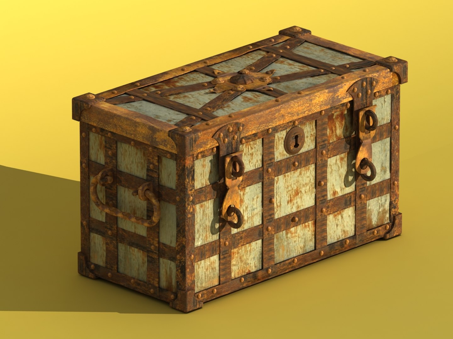 3D wrought iron chest - TurboSquid 1200206
