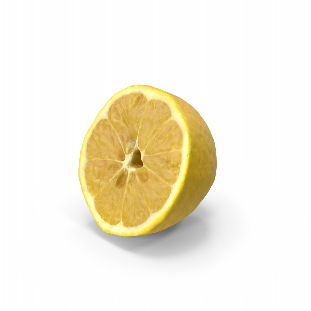 Half Of Lemon 3D Model - TurboSquid 2400645