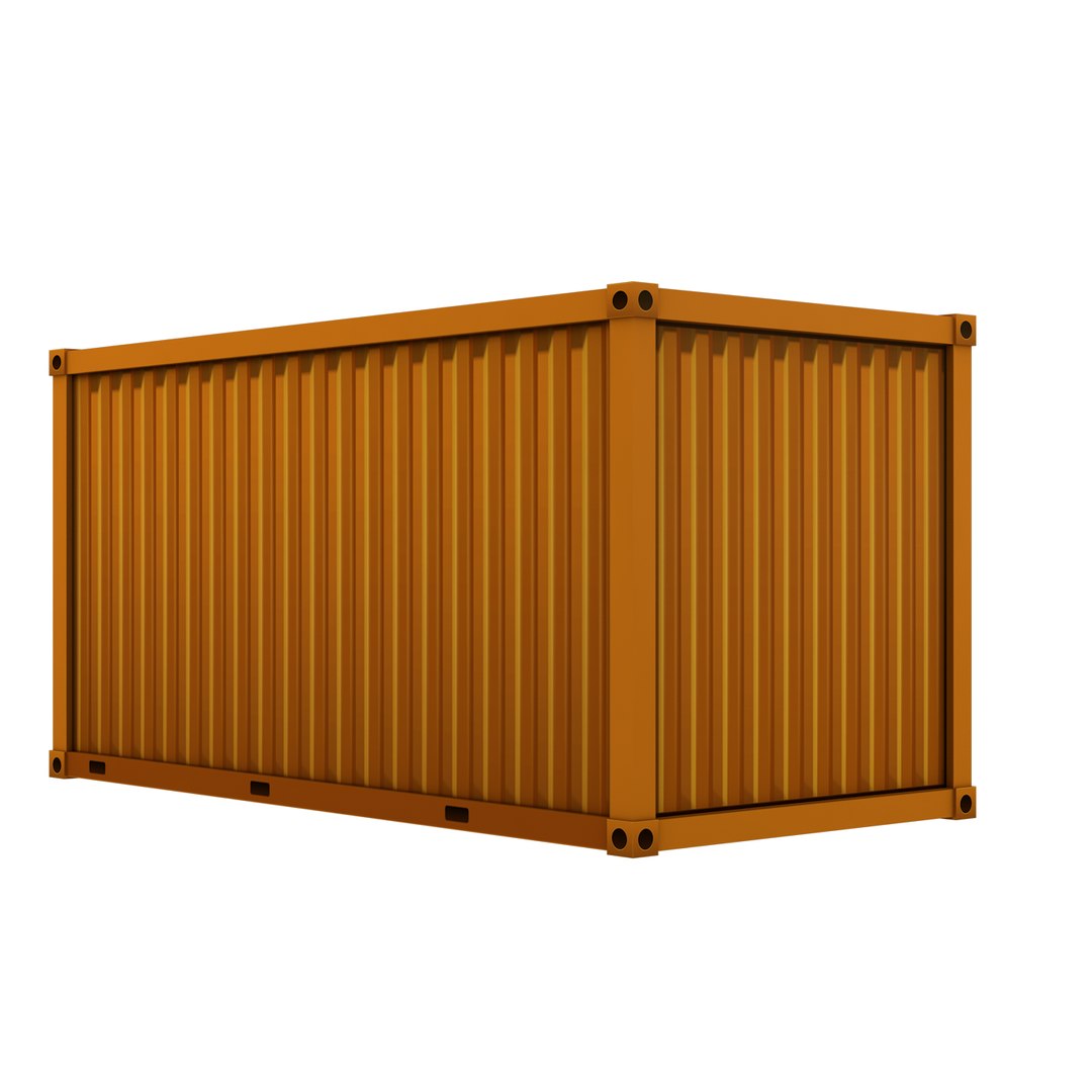 3D Modeled Cartoon Cargo Container - TurboSquid 1475011