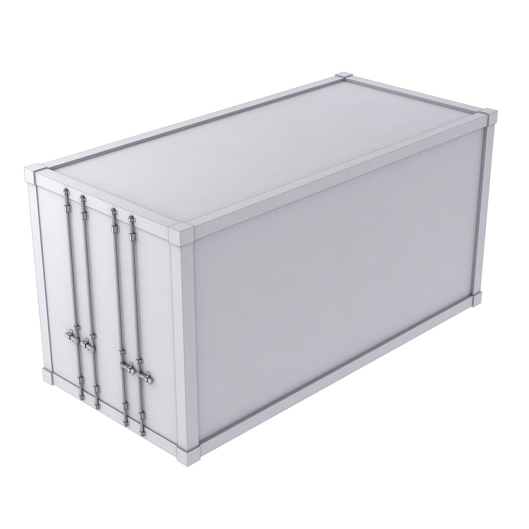3D Modeled Cartoon Cargo Container - TurboSquid 1475011