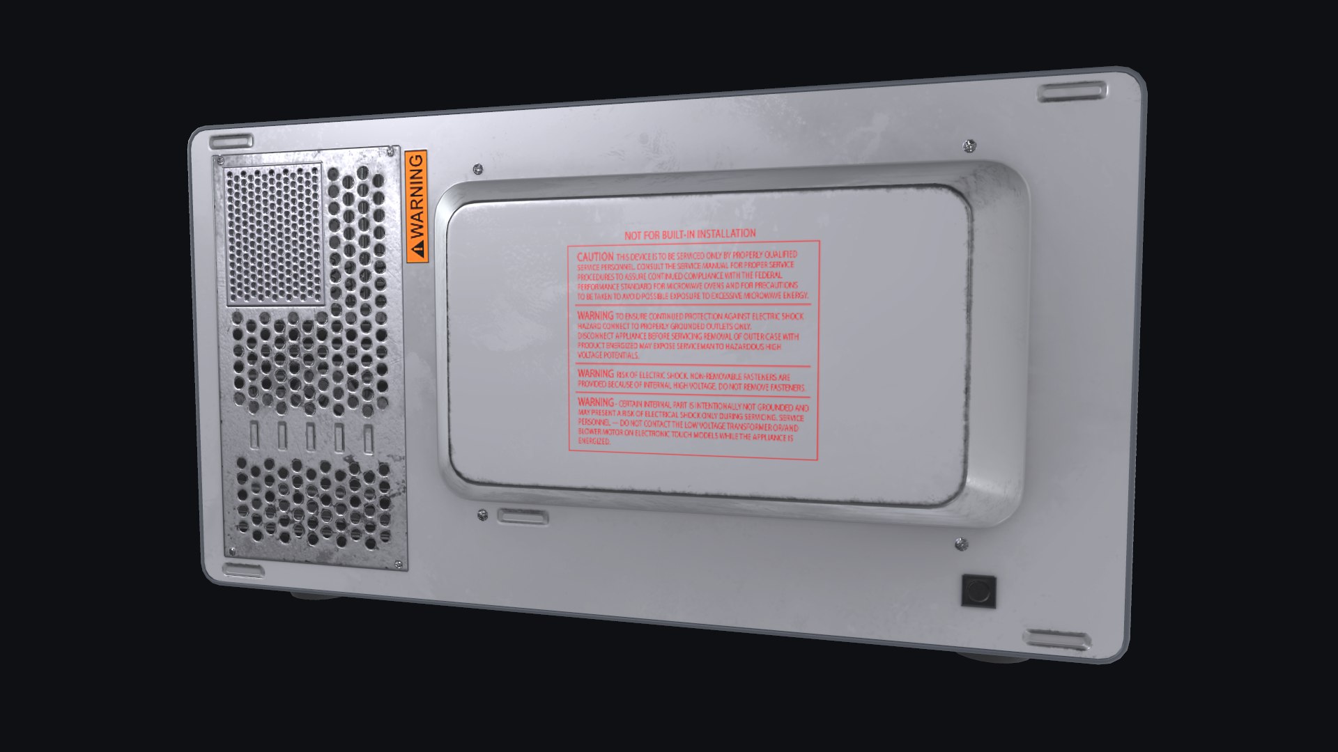 3D Microwave - PBR Game Ready - TurboSquid 1816735