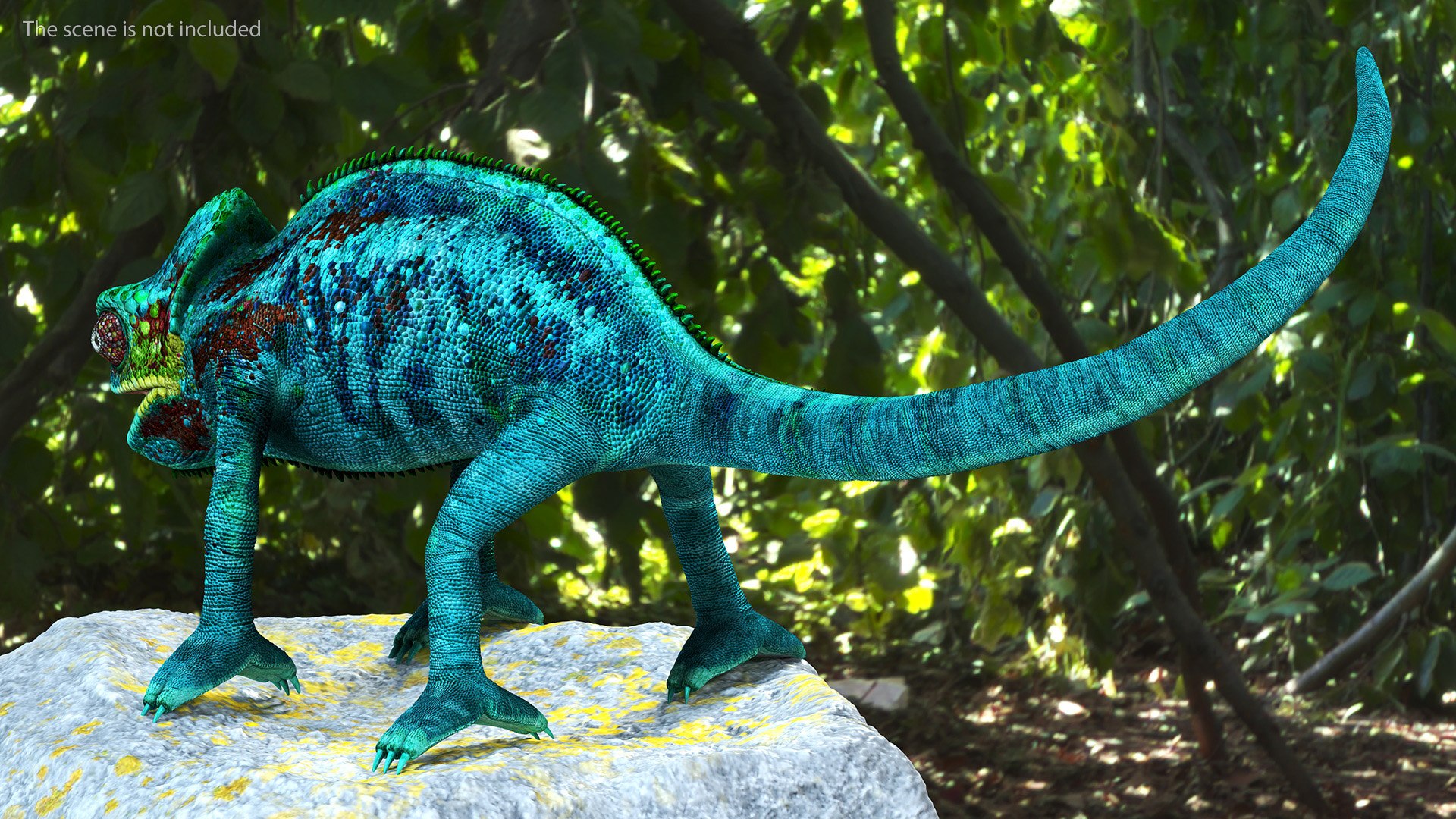 3D Panther Chameleon Rigged For Maya - TurboSquid 2080911