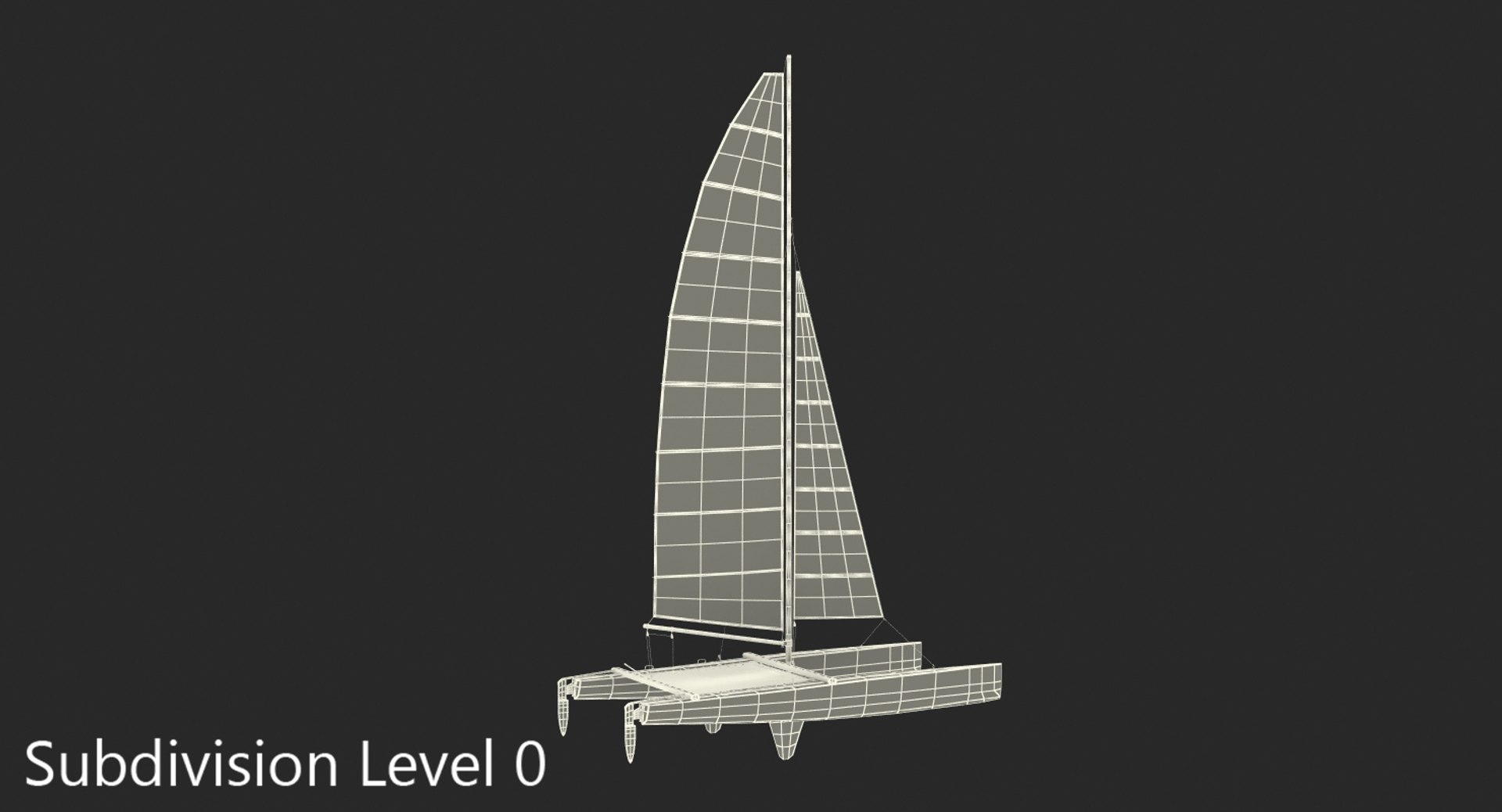 International Class Catamaran Generic 3d Model