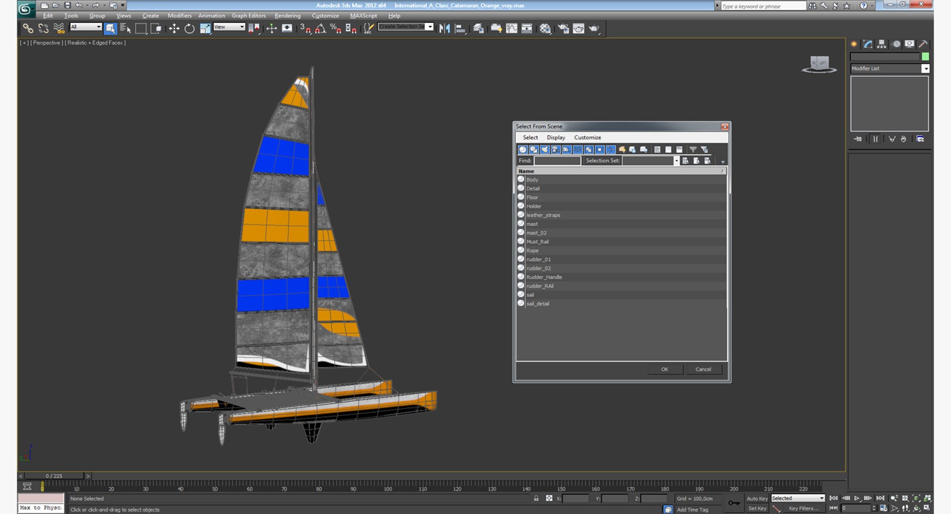 International Class Catamaran Generic 3d Model