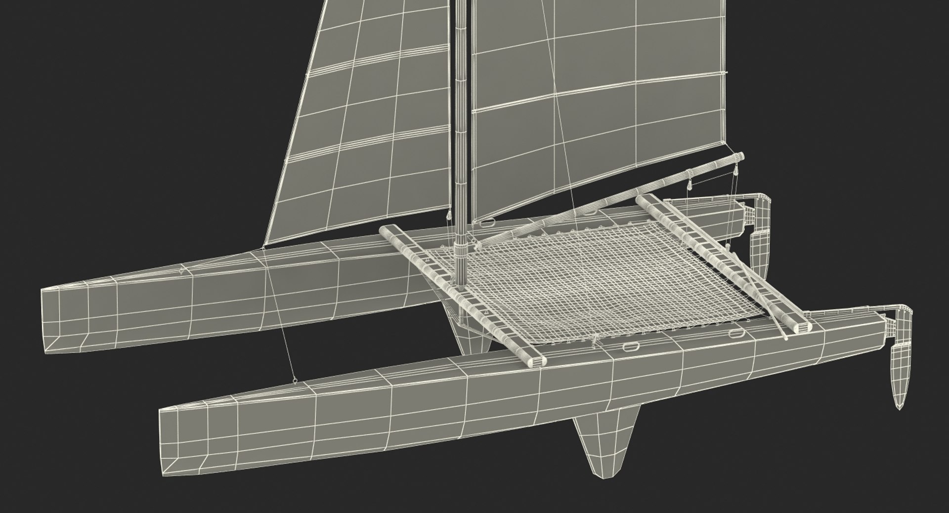 International Class Catamaran Generic 3d Model