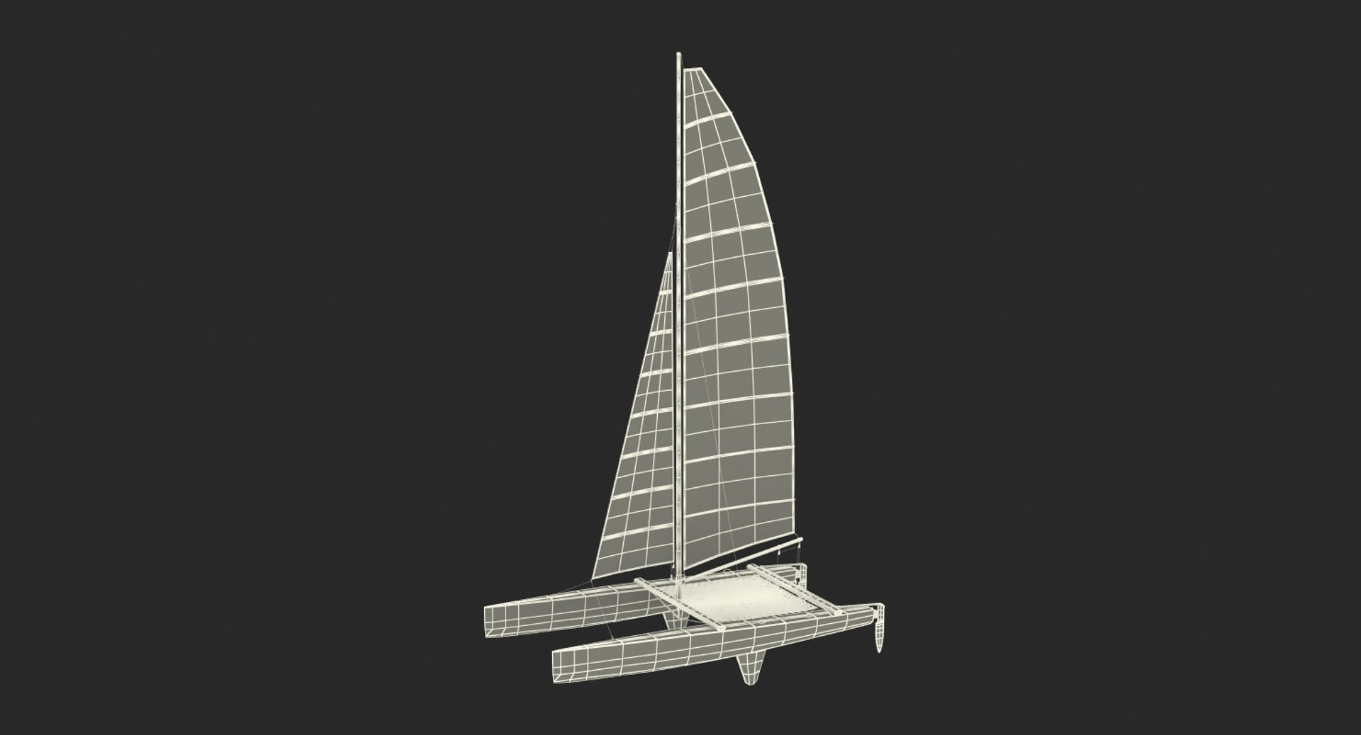 International Class Catamaran Generic 3d Model