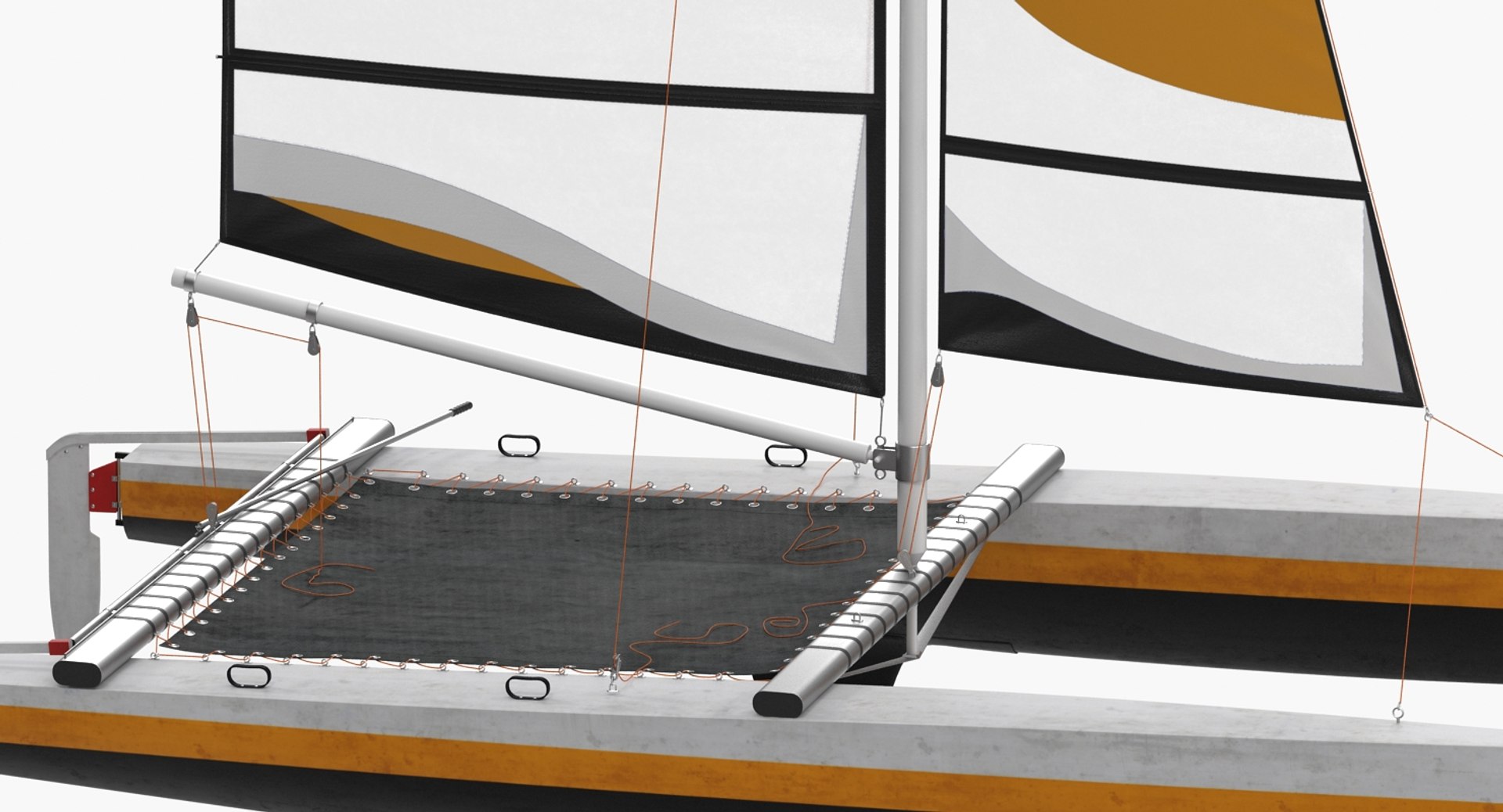 International Class Catamaran Generic 3d Model