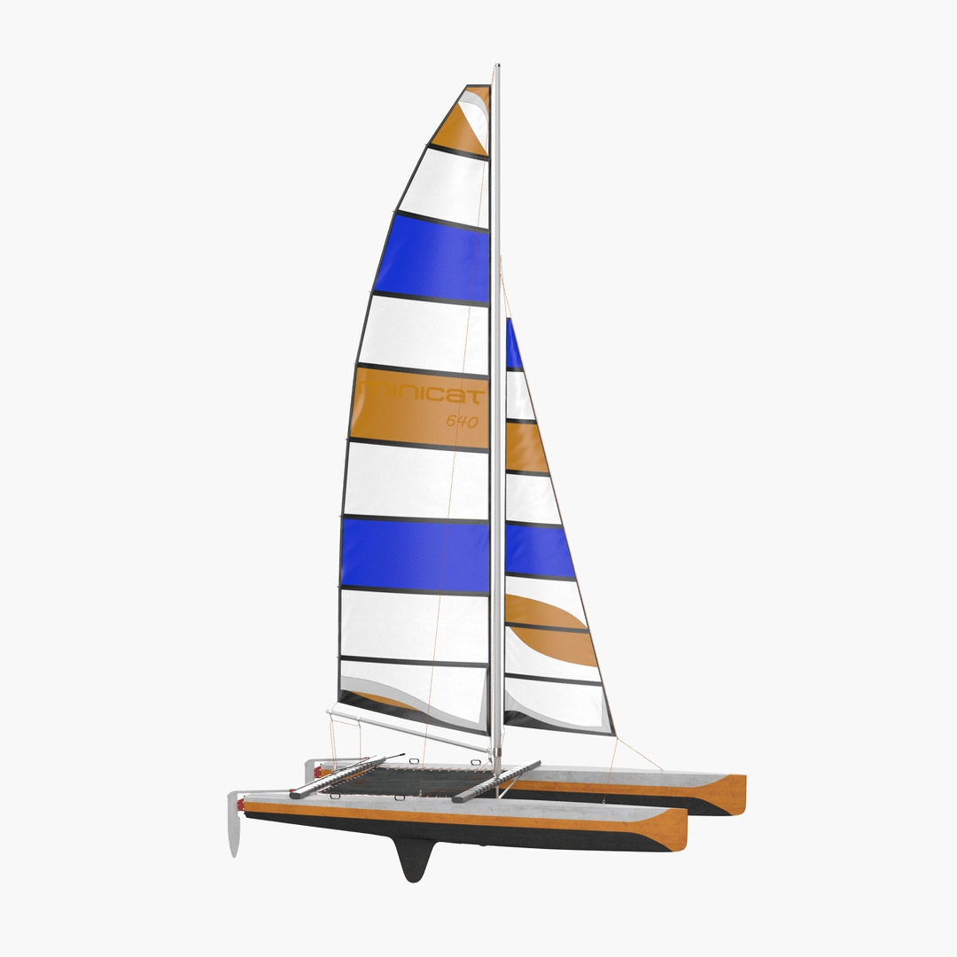 International Class Catamaran Generic 3d Model