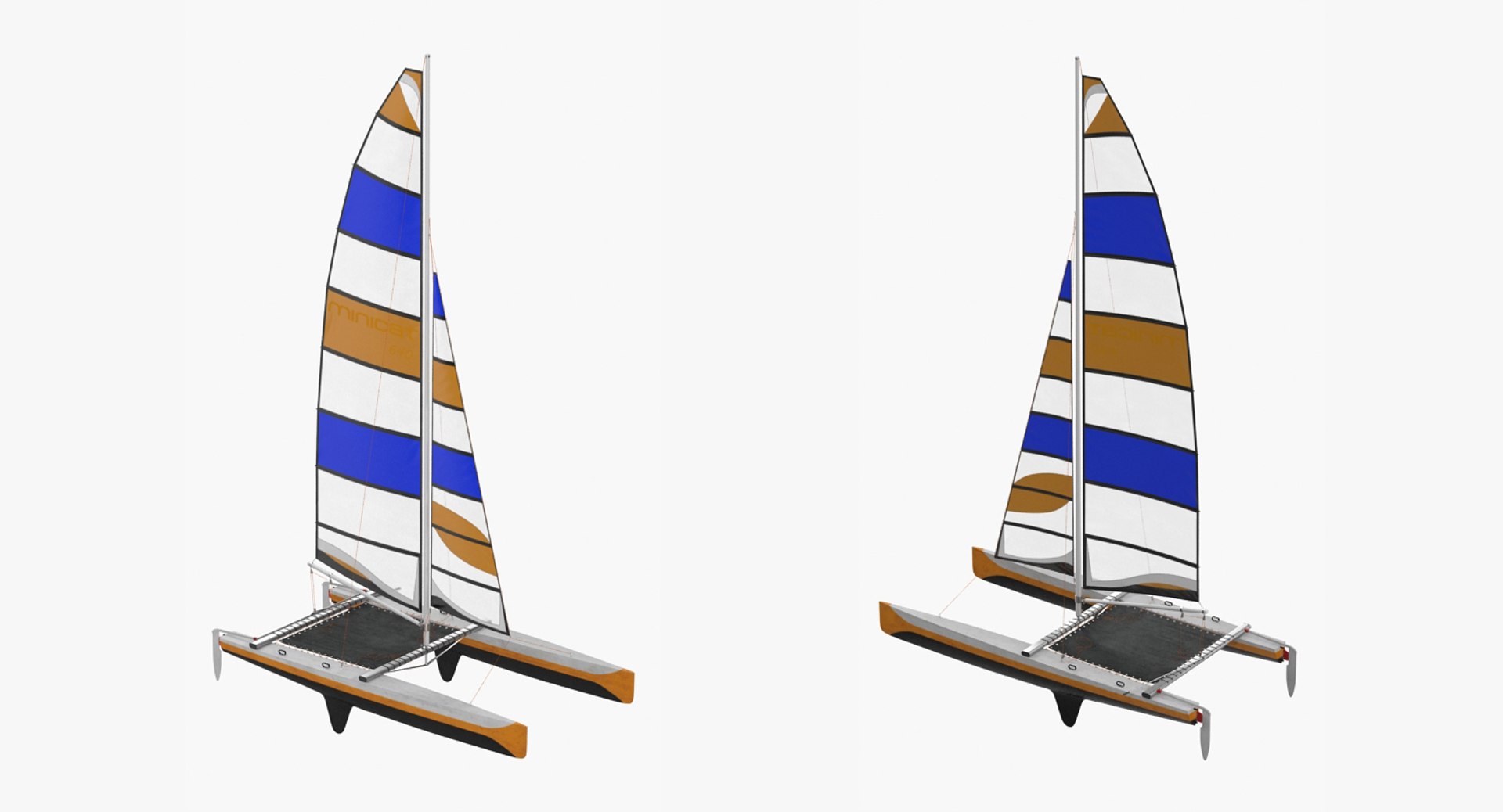 International Class Catamaran Generic 3d Model