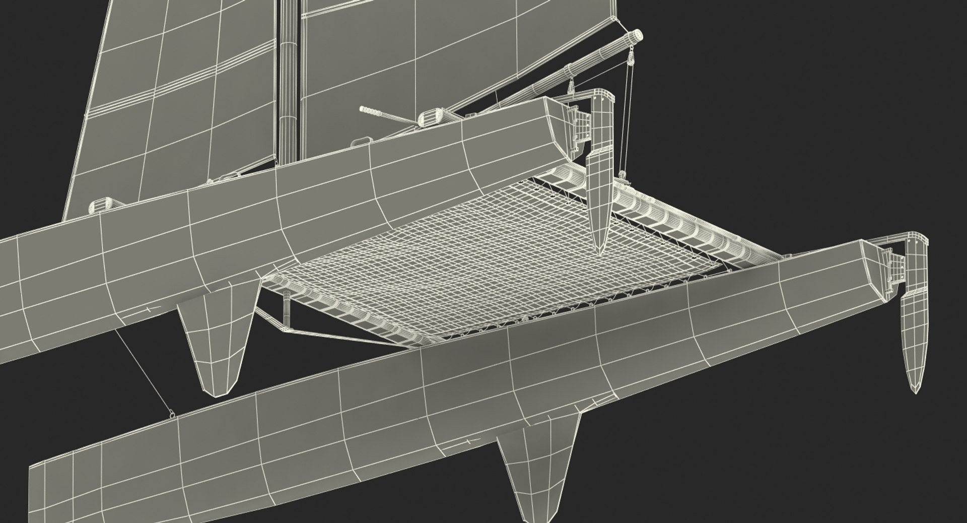 International Class Catamaran Generic 3d Model