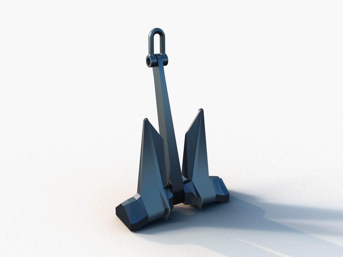 Low-poly Ship Anchor 3D Model - TurboSquid 1592242