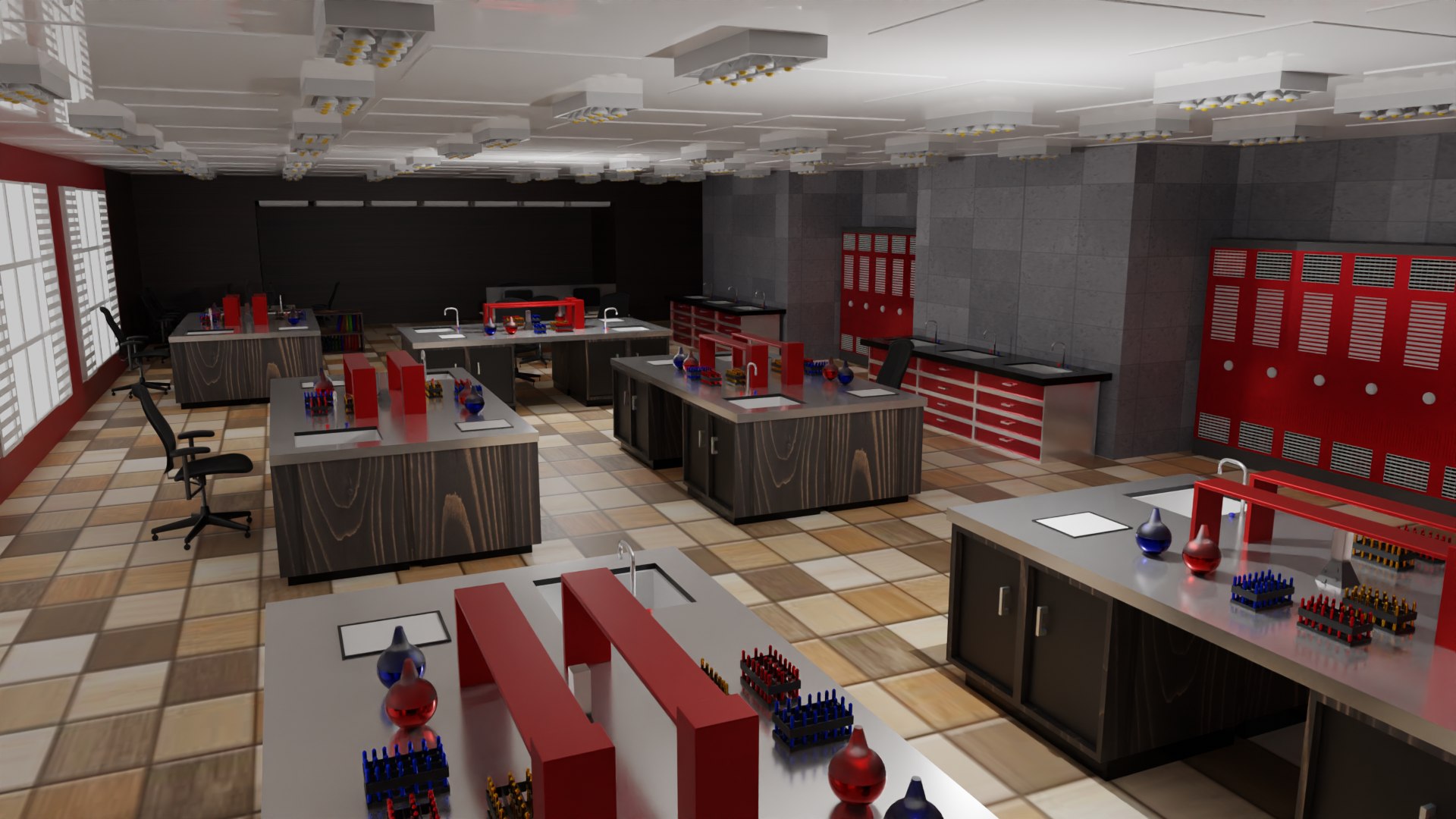 Laboratory Interior Model - TurboSquid 2178846