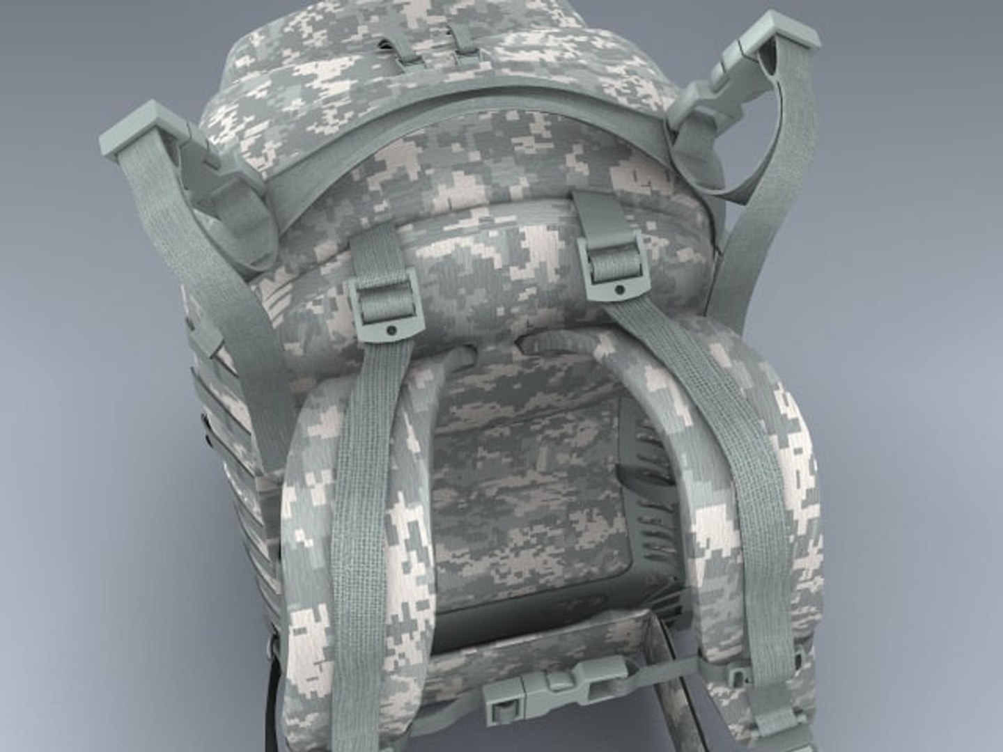 Army Medium Rucksack Acu 3d Model