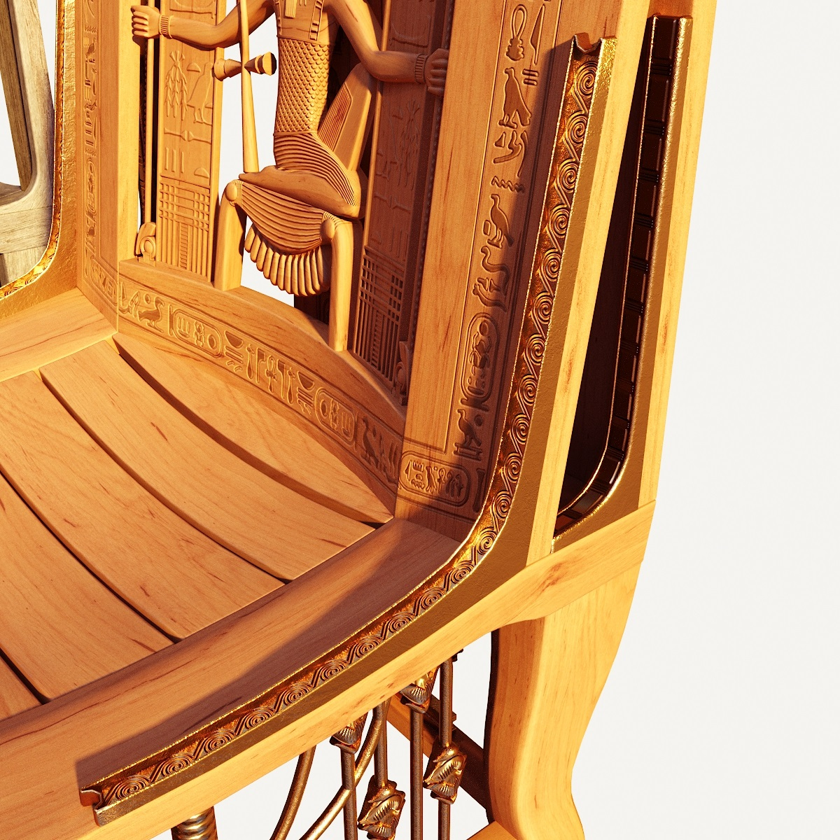 3D Egyptian Chairs Set - TurboSquid 1735227