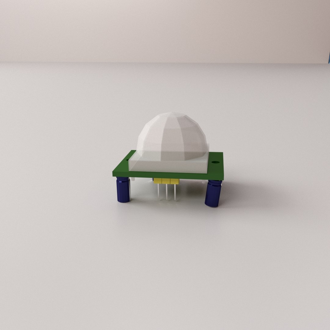 Pir Sensor 3D Model - TurboSquid 1240547