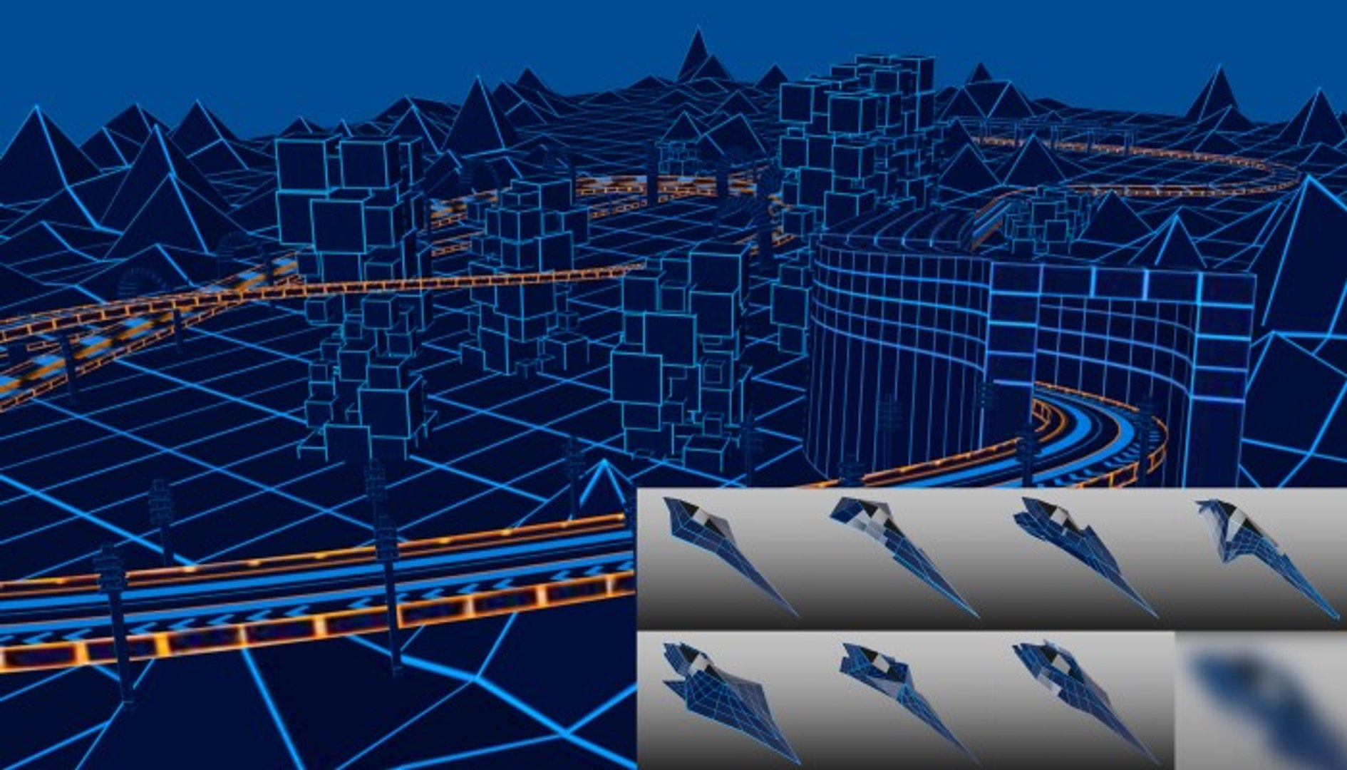 Sci Fi Racing Track and Assets 3D model - TurboSquid 2072678