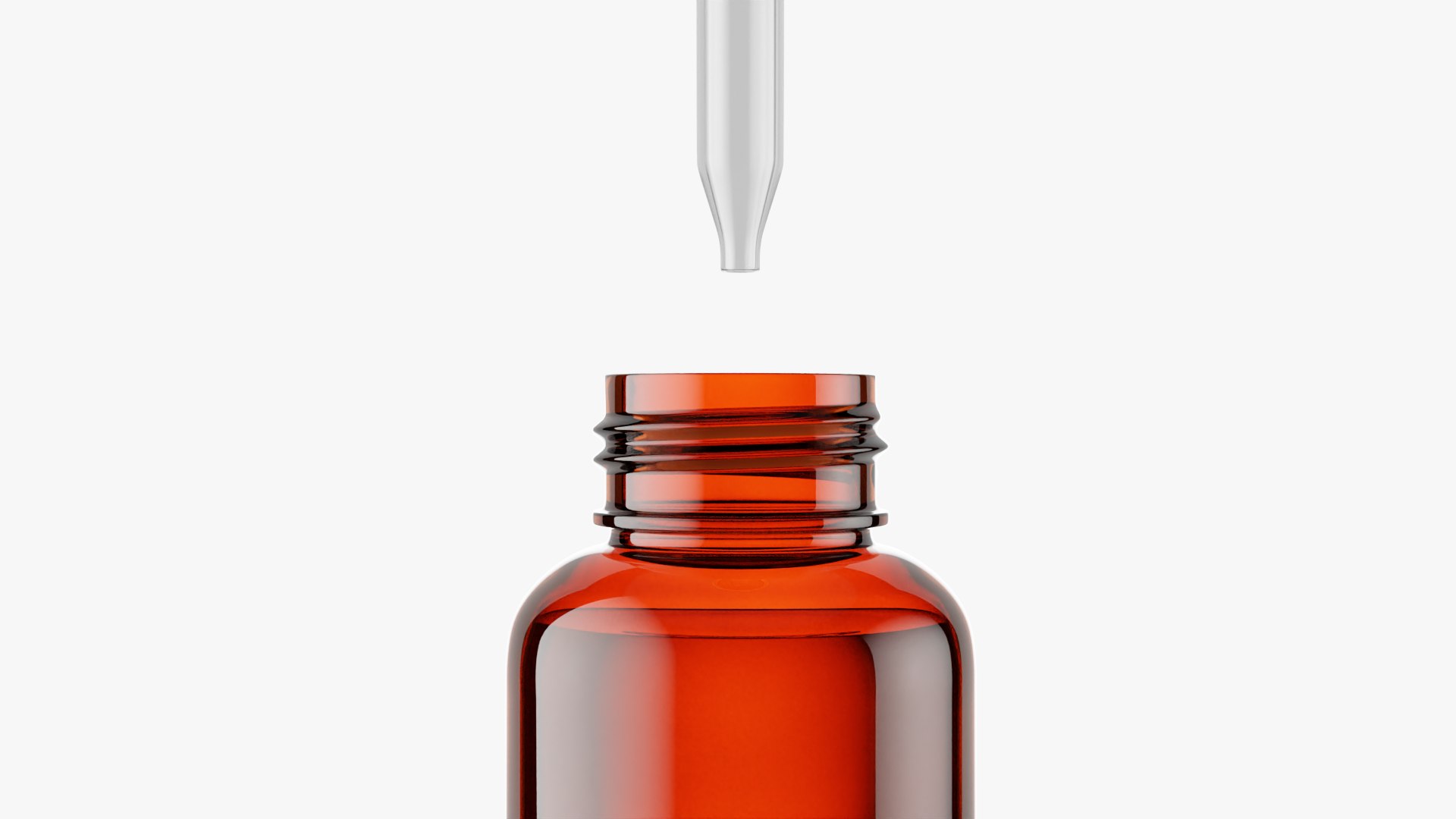Amber Glass Eyedropper Bottle 3D Model - TurboSquid 1955799