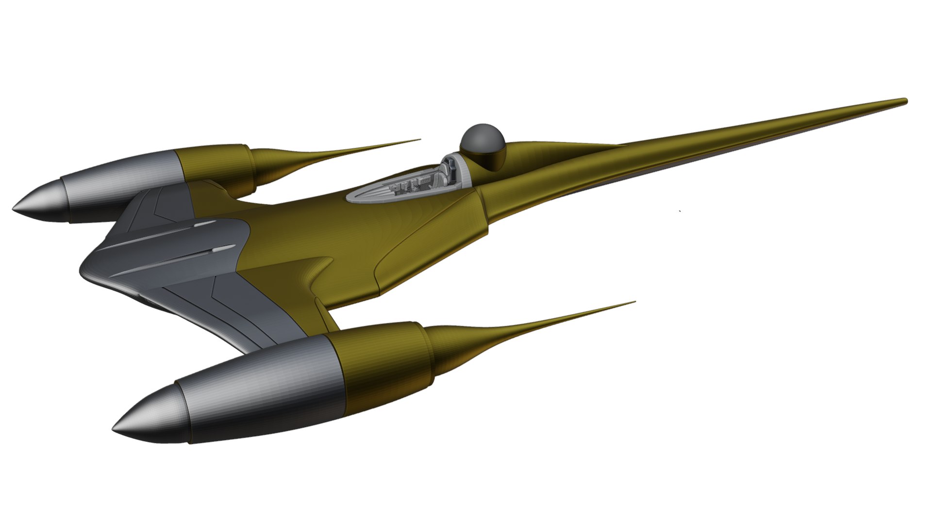 N-1 Naboo starfighter 3D print model 3D model - TurboSquid 2133200