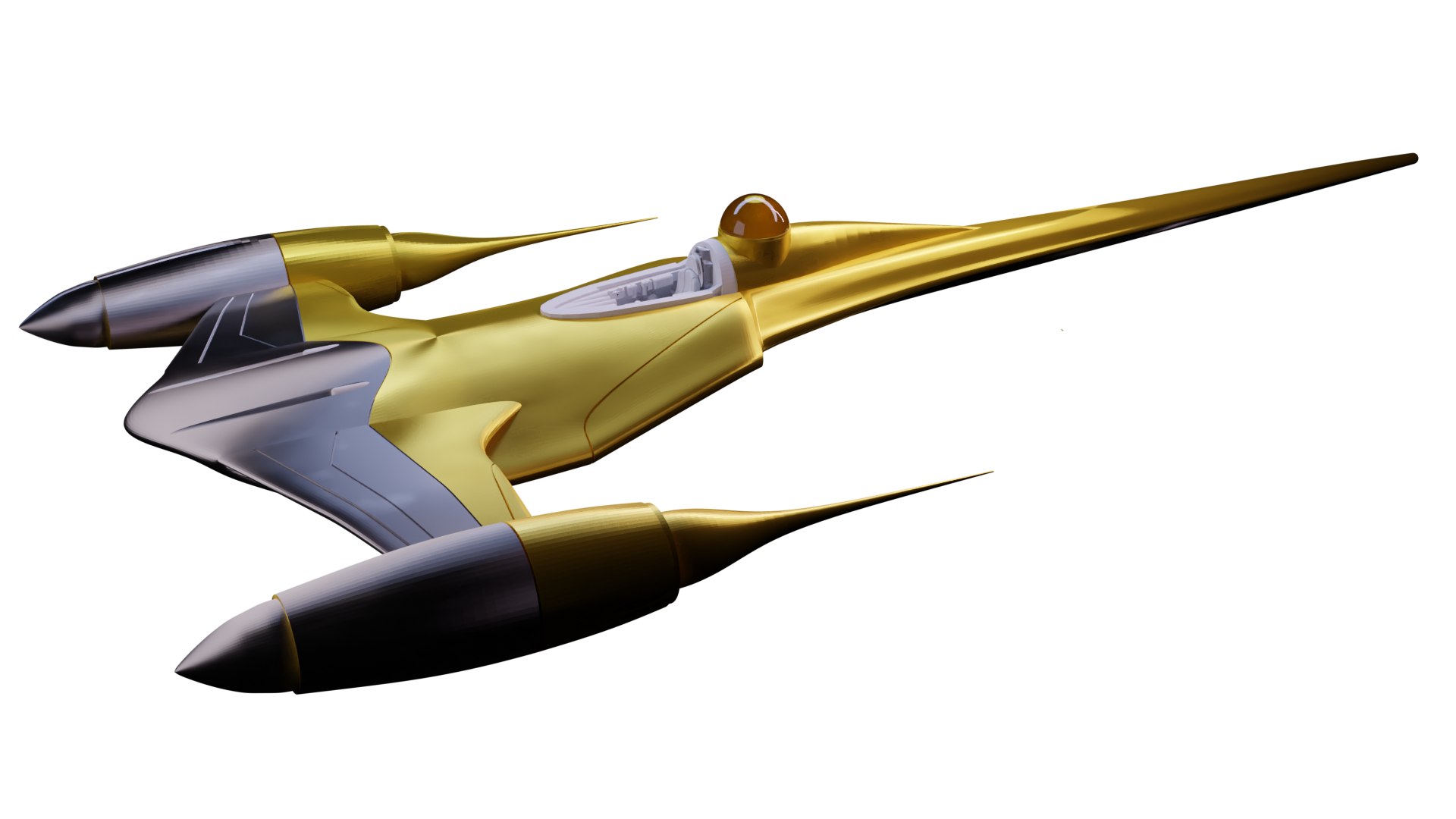 N-1 Naboo starfighter 3D print model 3D model - TurboSquid 2133200