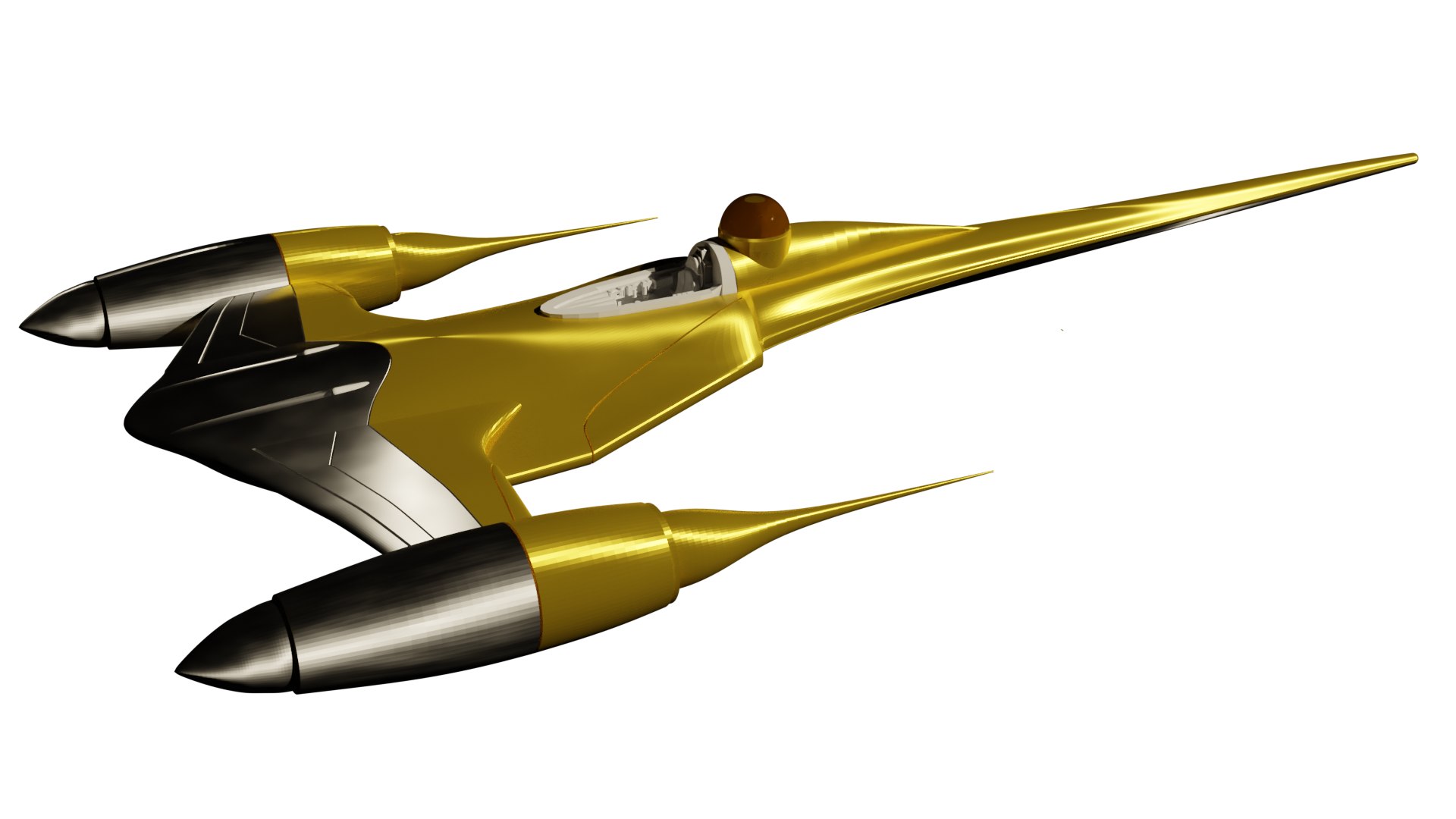N-1 Naboo starfighter 3D print model 3D model - TurboSquid 2133200