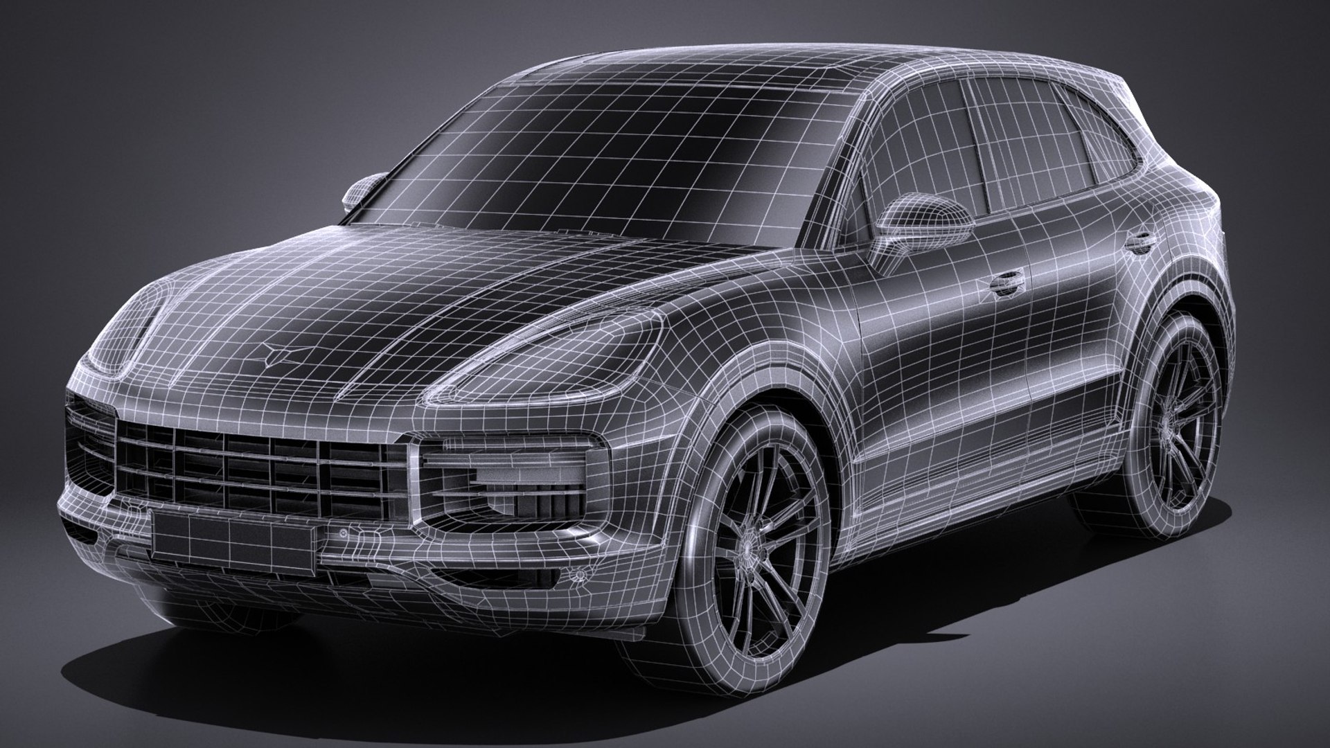 Porsche Cayenne Turbo 3D Model - TurboSquid 1244189