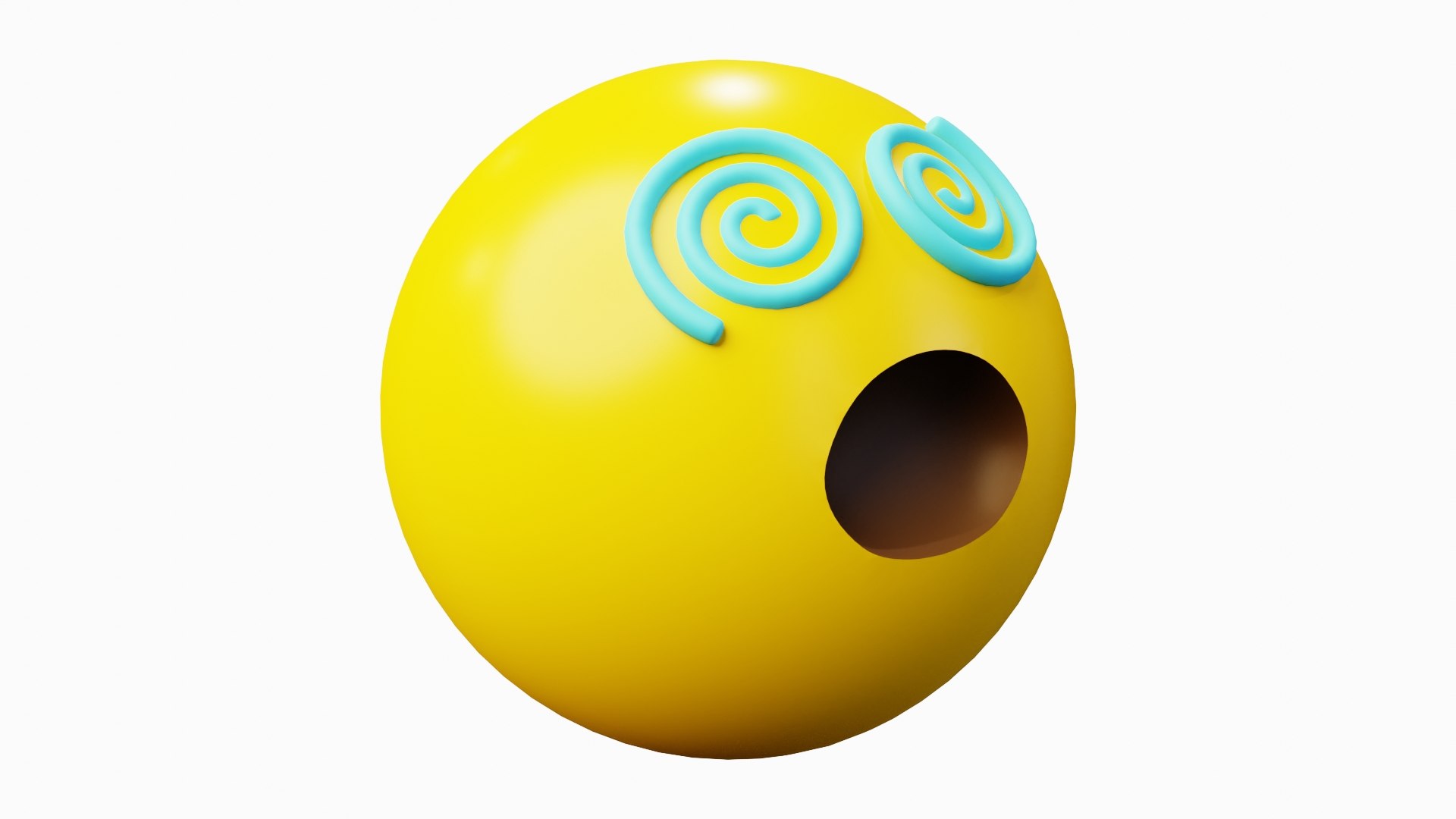 Dizzy With Spiral Eyes Emoticon Emoji Or Smiley 3D Model - TurboSquid ...