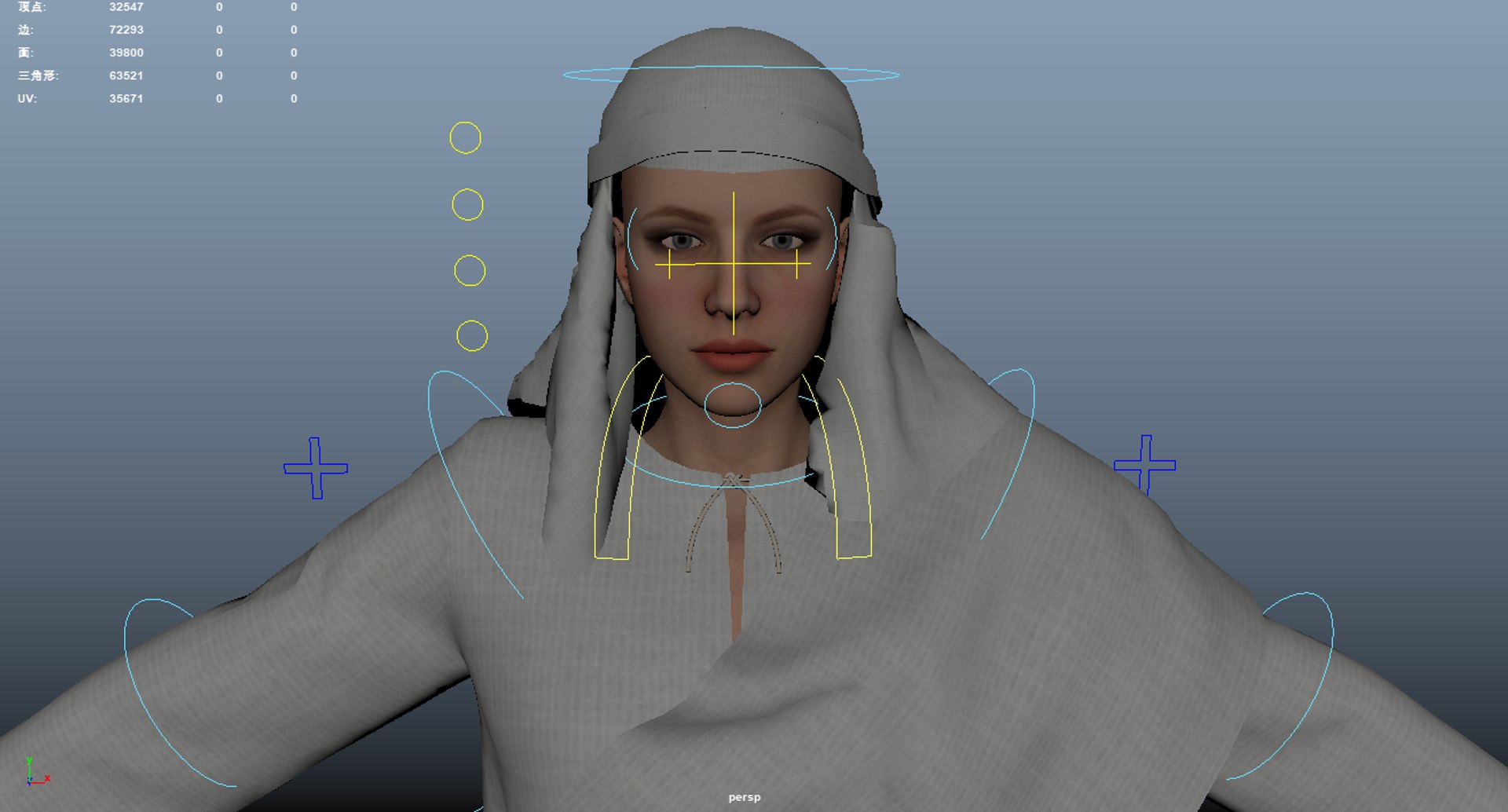 Arab Young Women Rigged 3D Model - TurboSquid 2172272