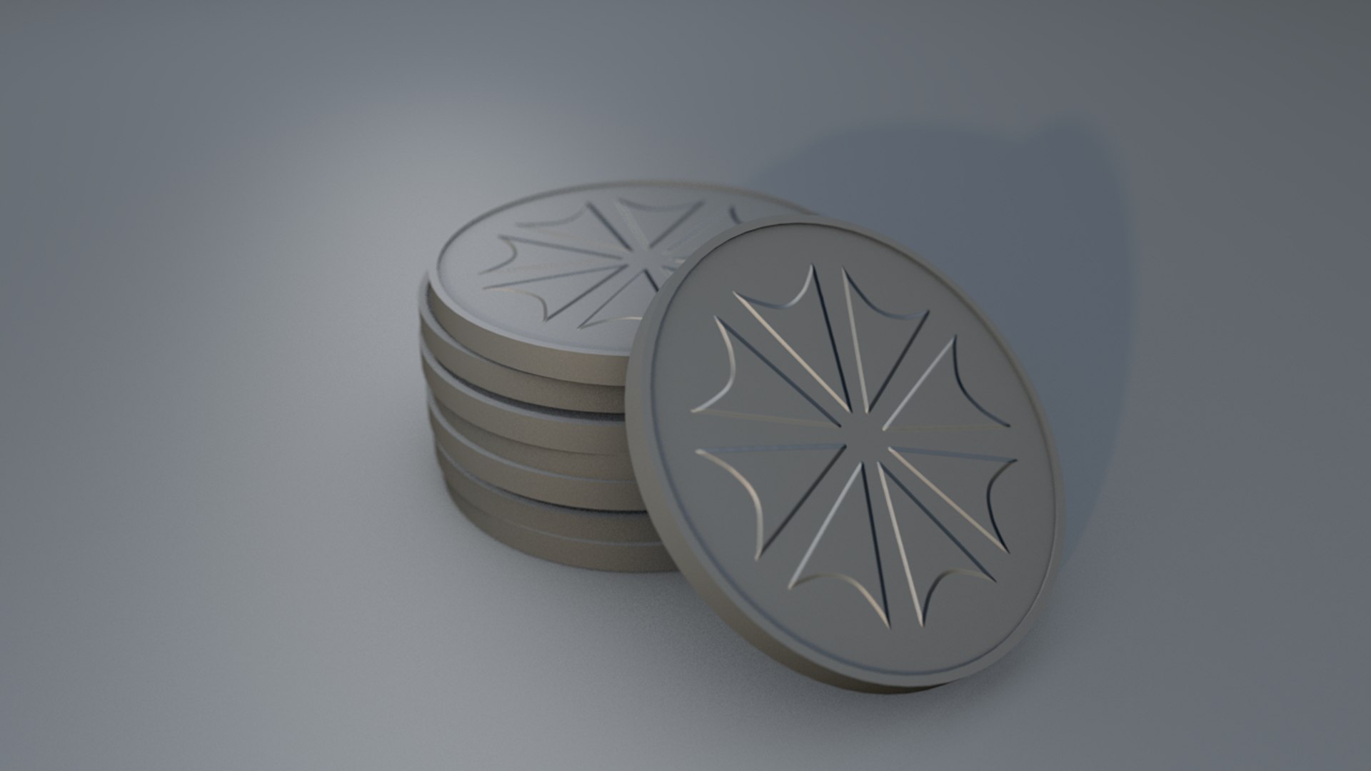 3D Golden Generic Coins Model - TurboSquid 1359670