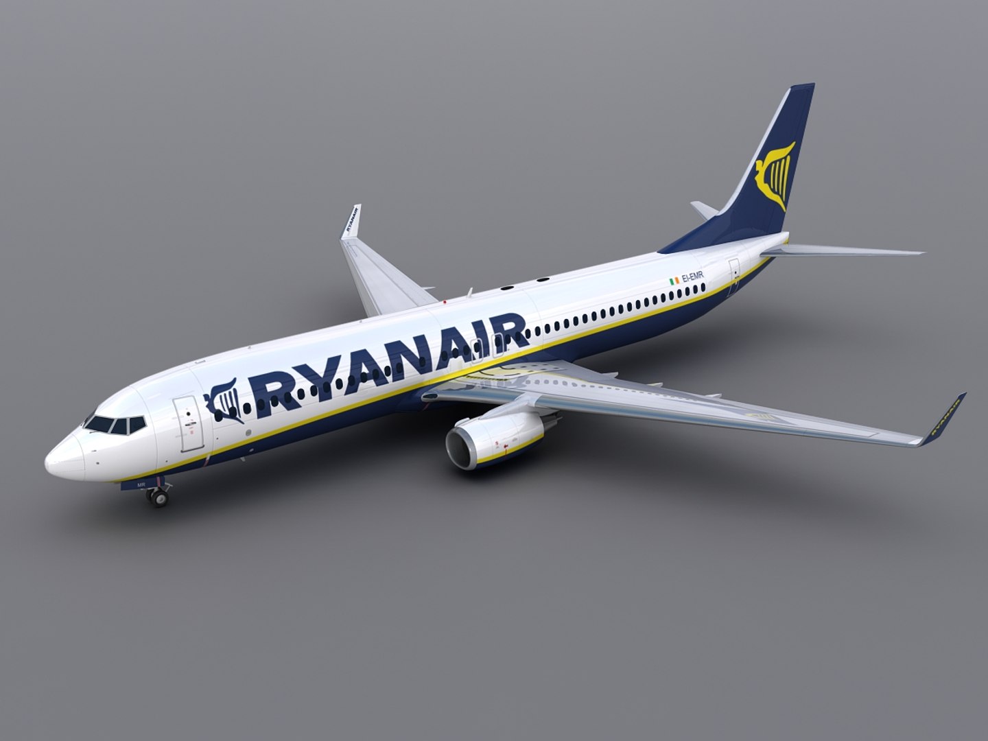 Aircraft Ryanair 3d Model