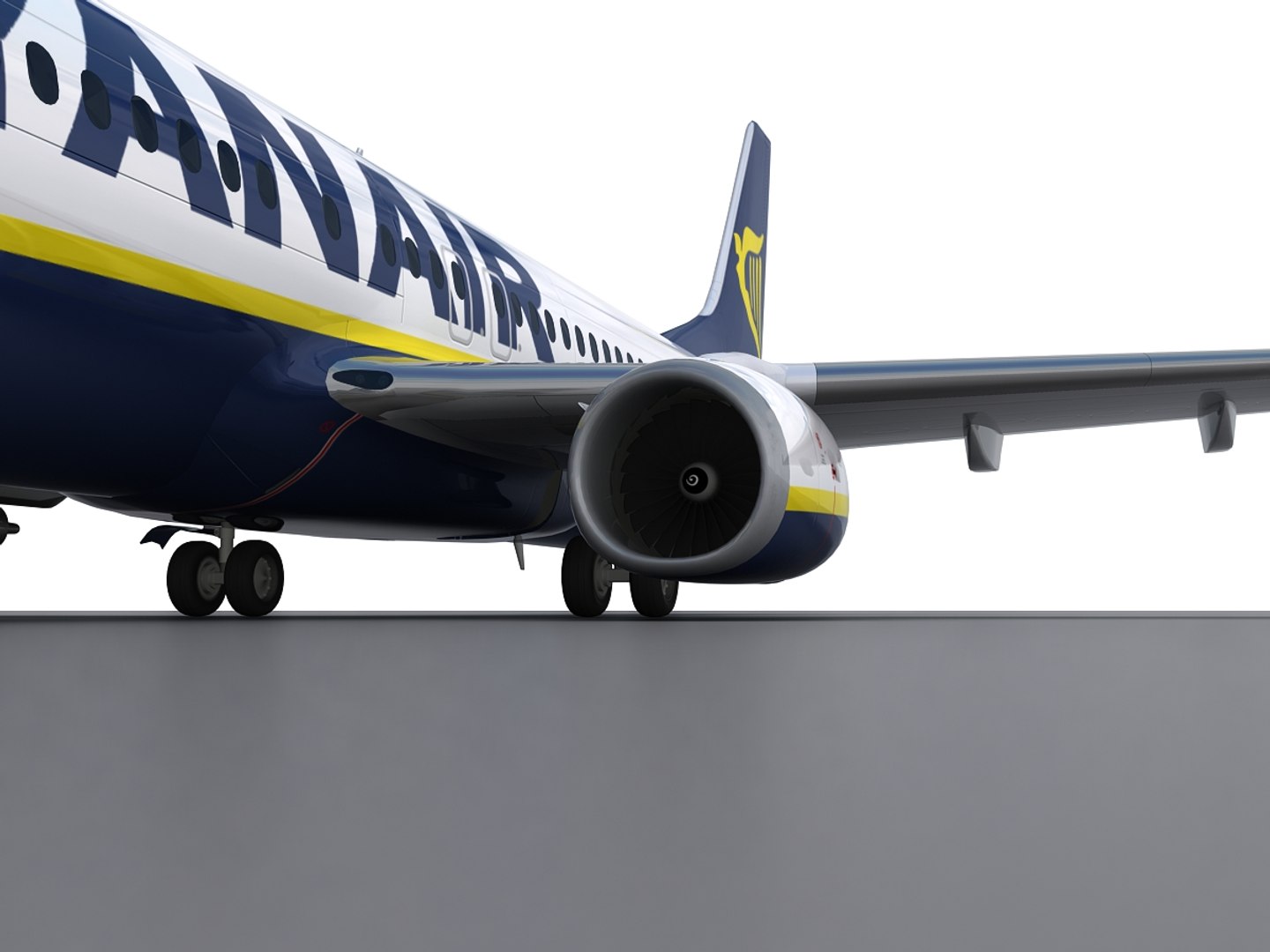 Aircraft Ryanair 3d Model