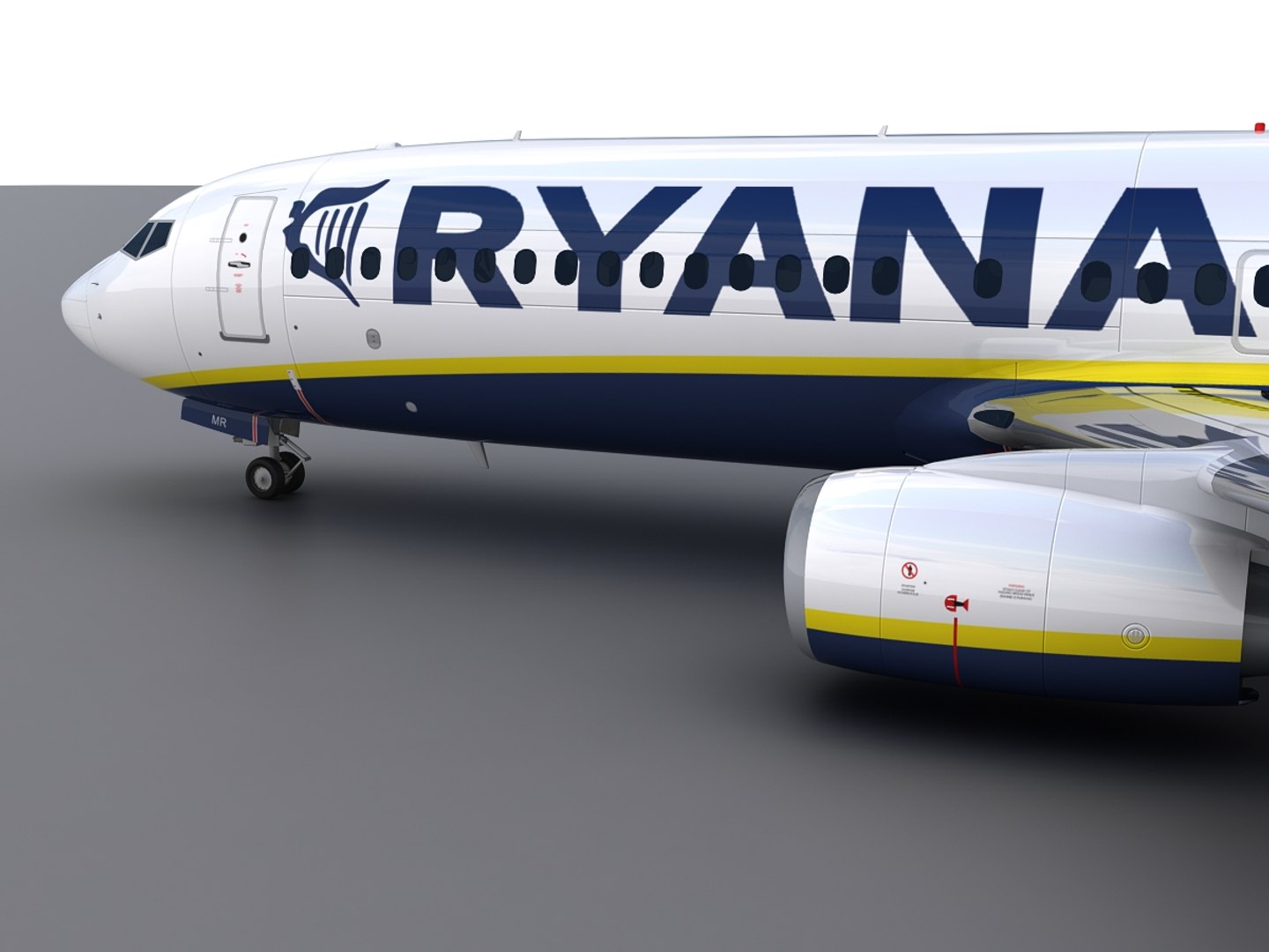 Aircraft Ryanair 3d Model