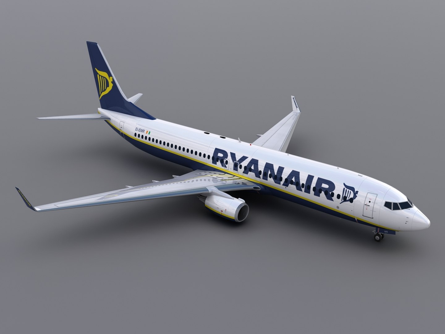 Aircraft Ryanair 3d Model