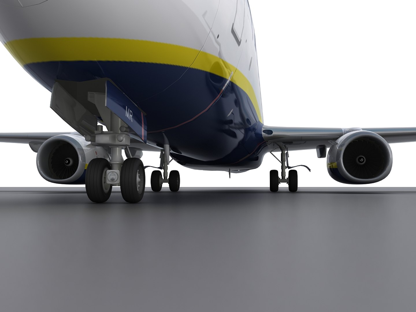 Aircraft Ryanair 3d Model